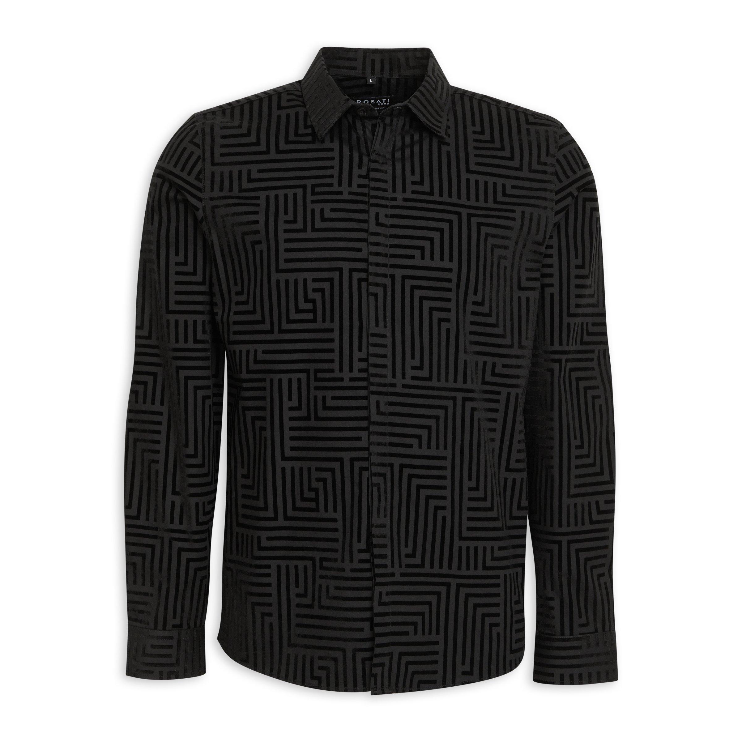 Black Geometric Shirt (3177581) | Truworths