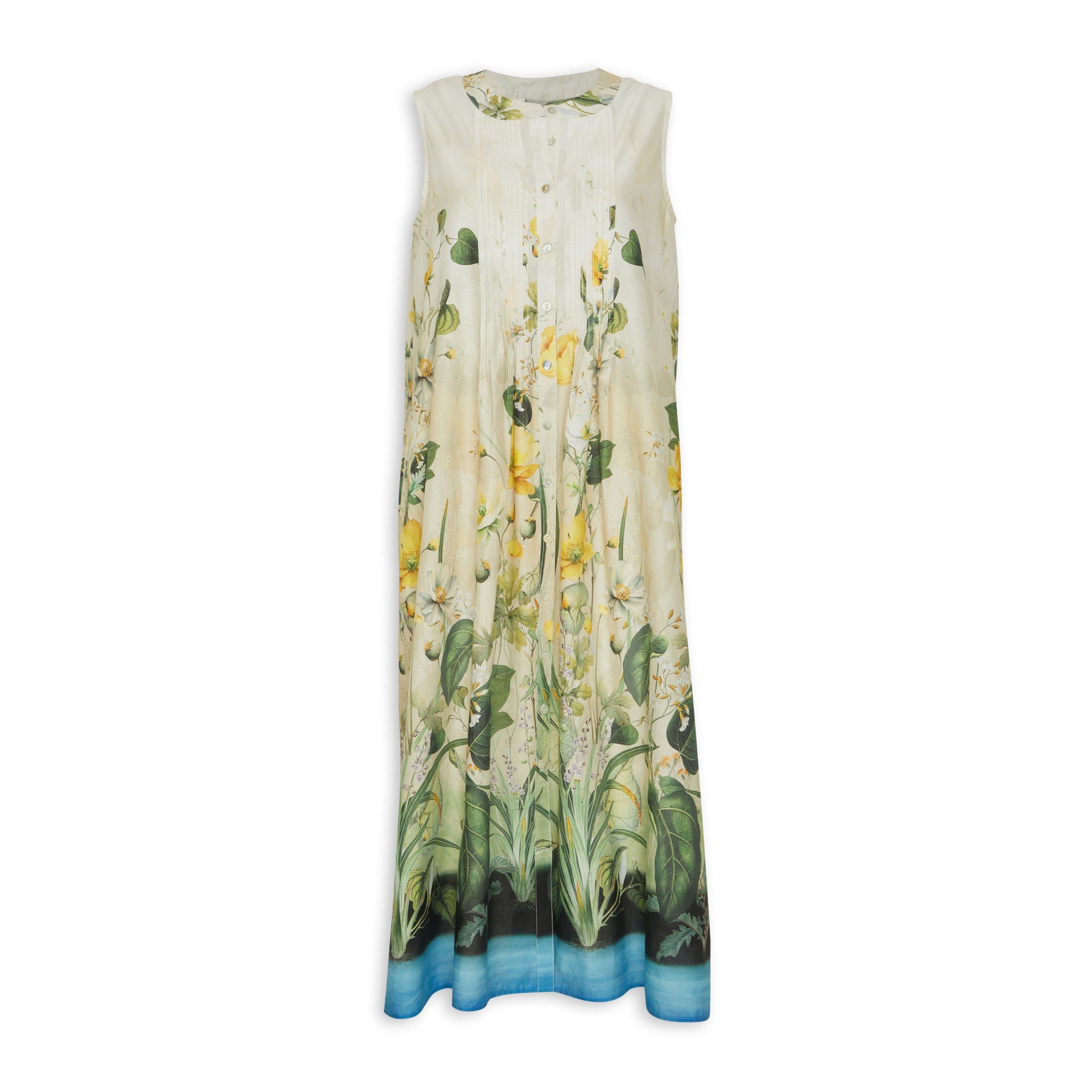 White Floral Print Dress (3177651) | Earthaddict