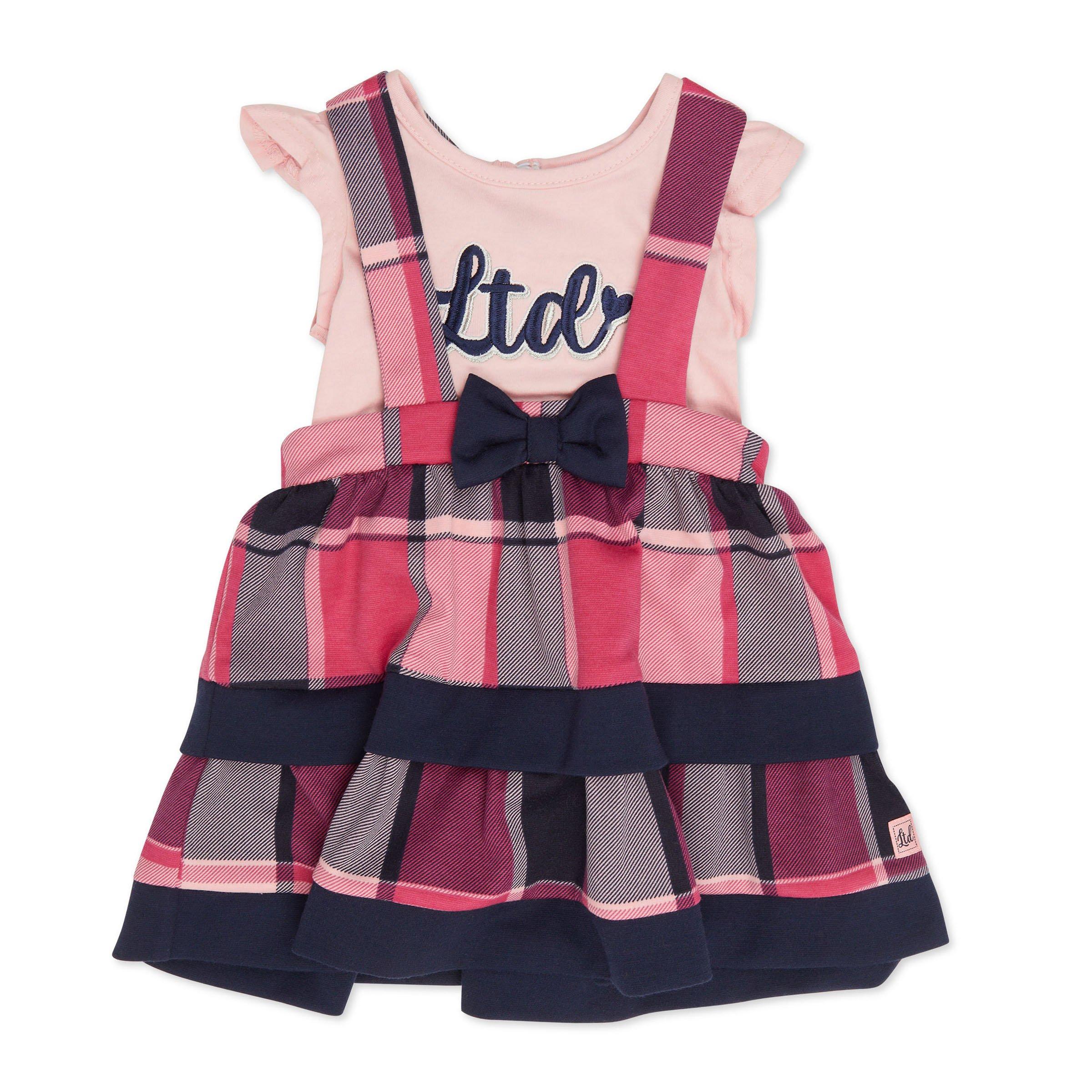 Baby Girls Pink Pinny Dress and Top Set (3177669) | LTD Kids