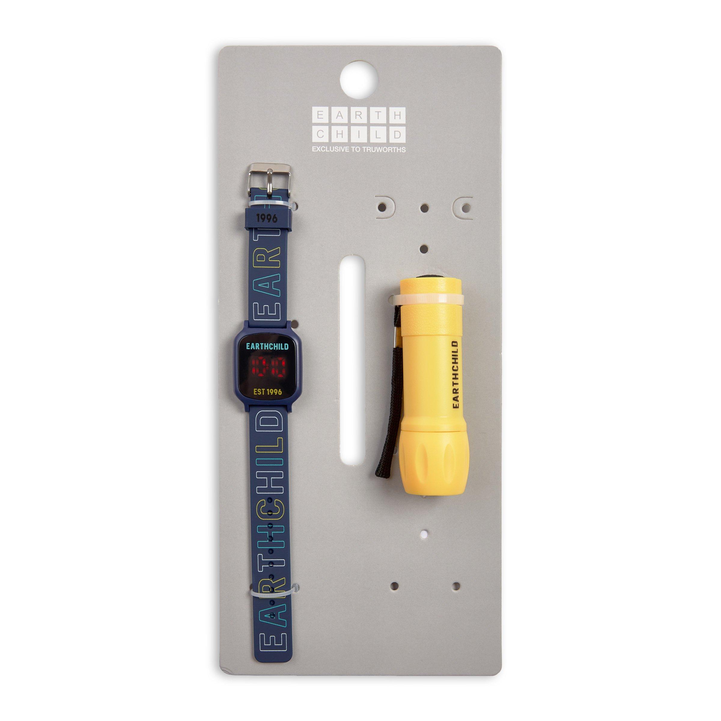 Blue Digi Watch and Torch Set (3177712) | Earthchild