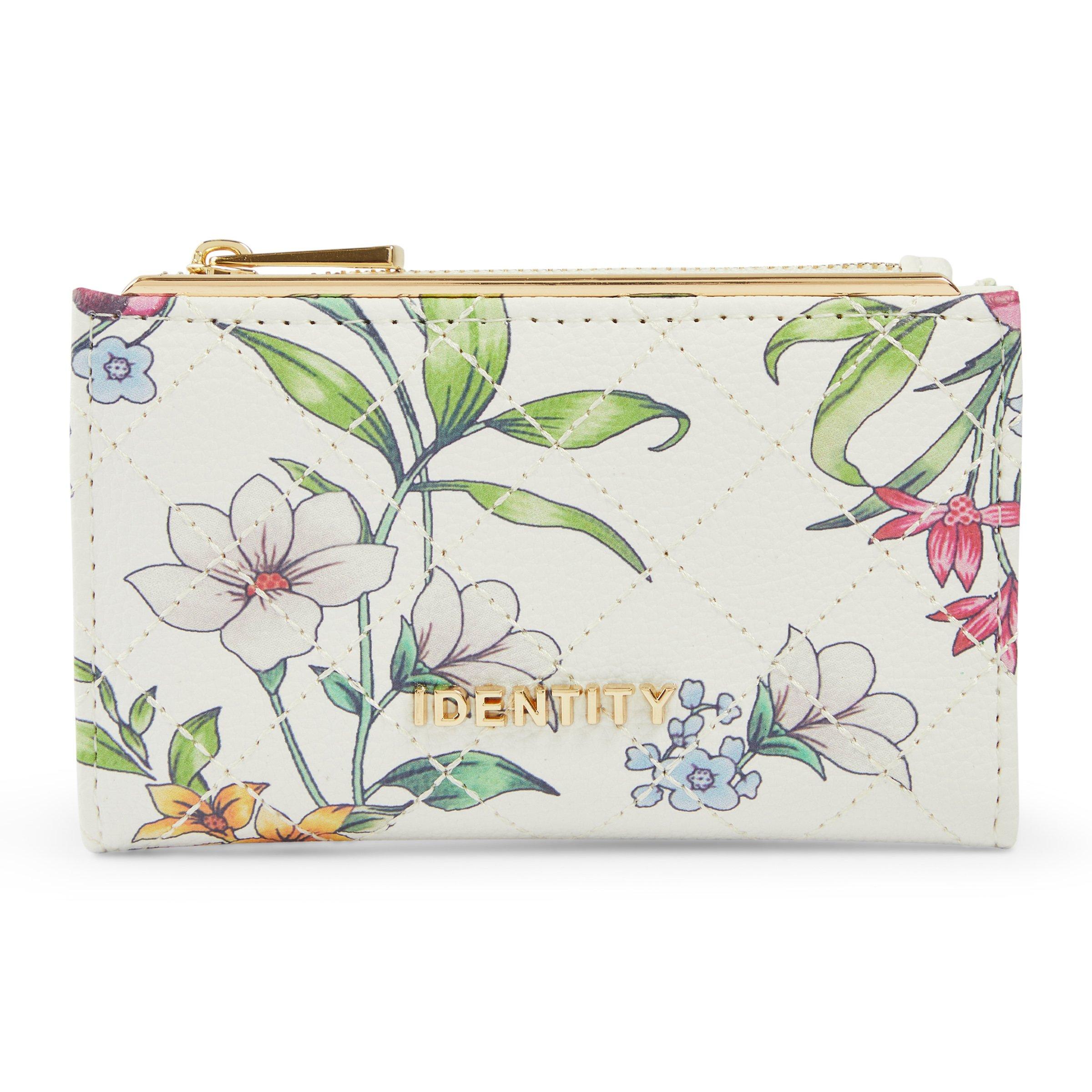 White Floral Print Purse (3177766) | Identity