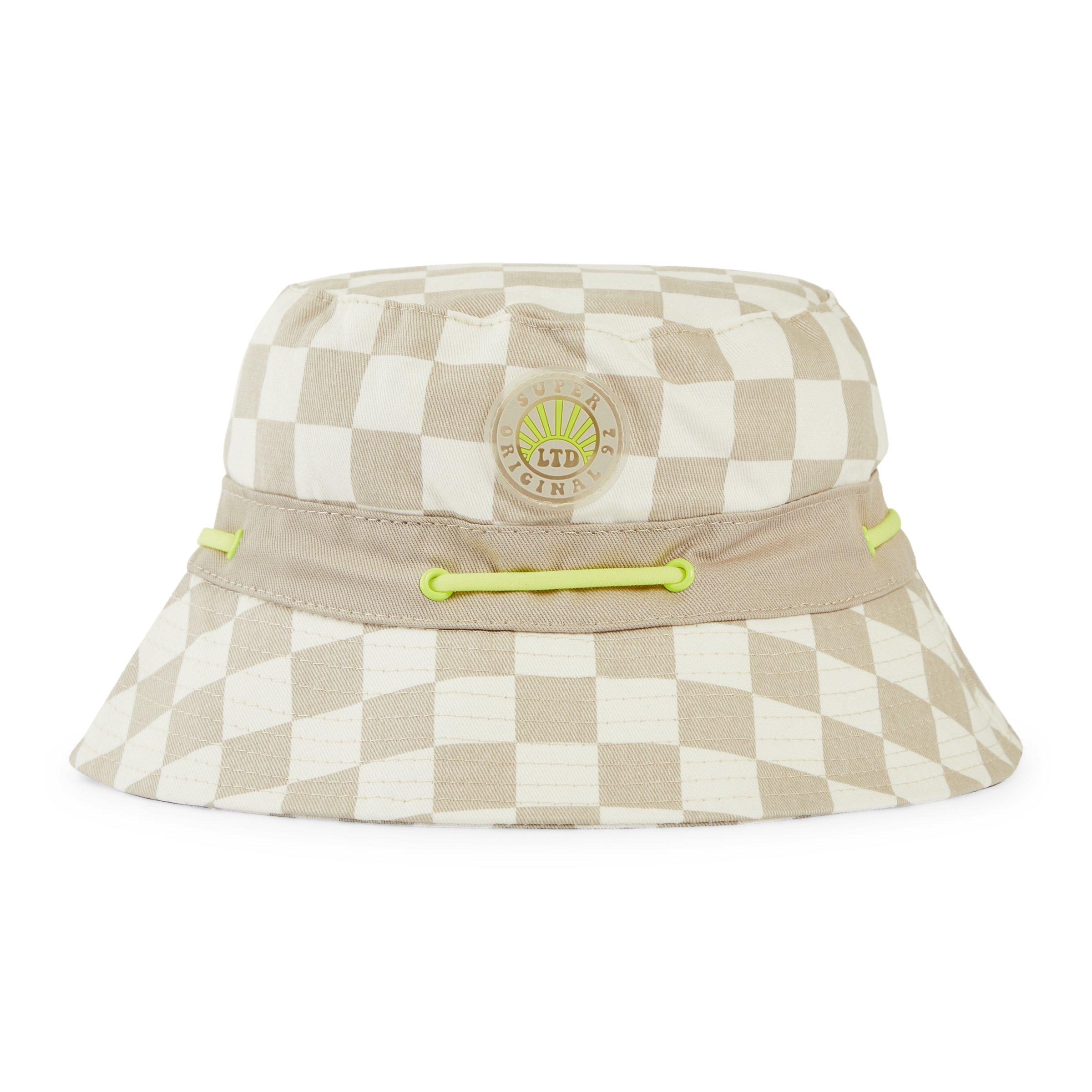 Kid Boys Beige Checkered Bucket Hat (3177903) | LTD Kids