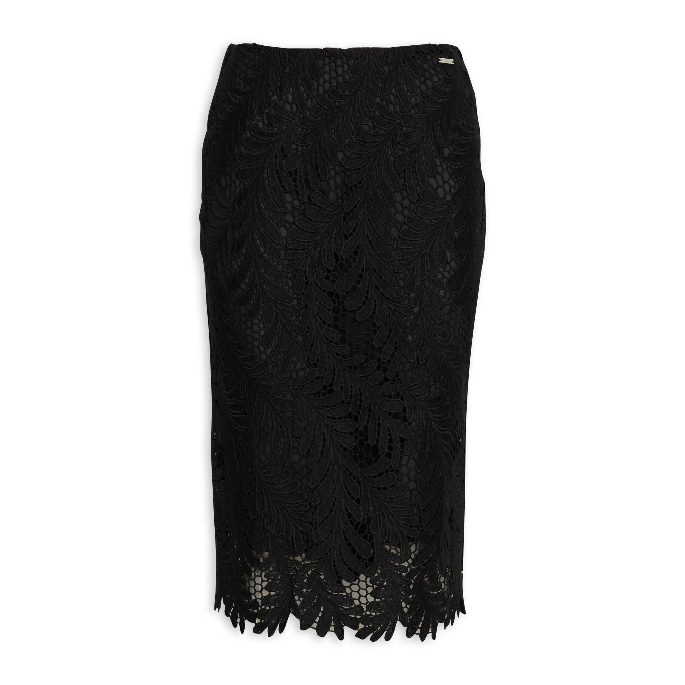 Black Lace Pencil Skirt (3177974) | Daniel Hechter