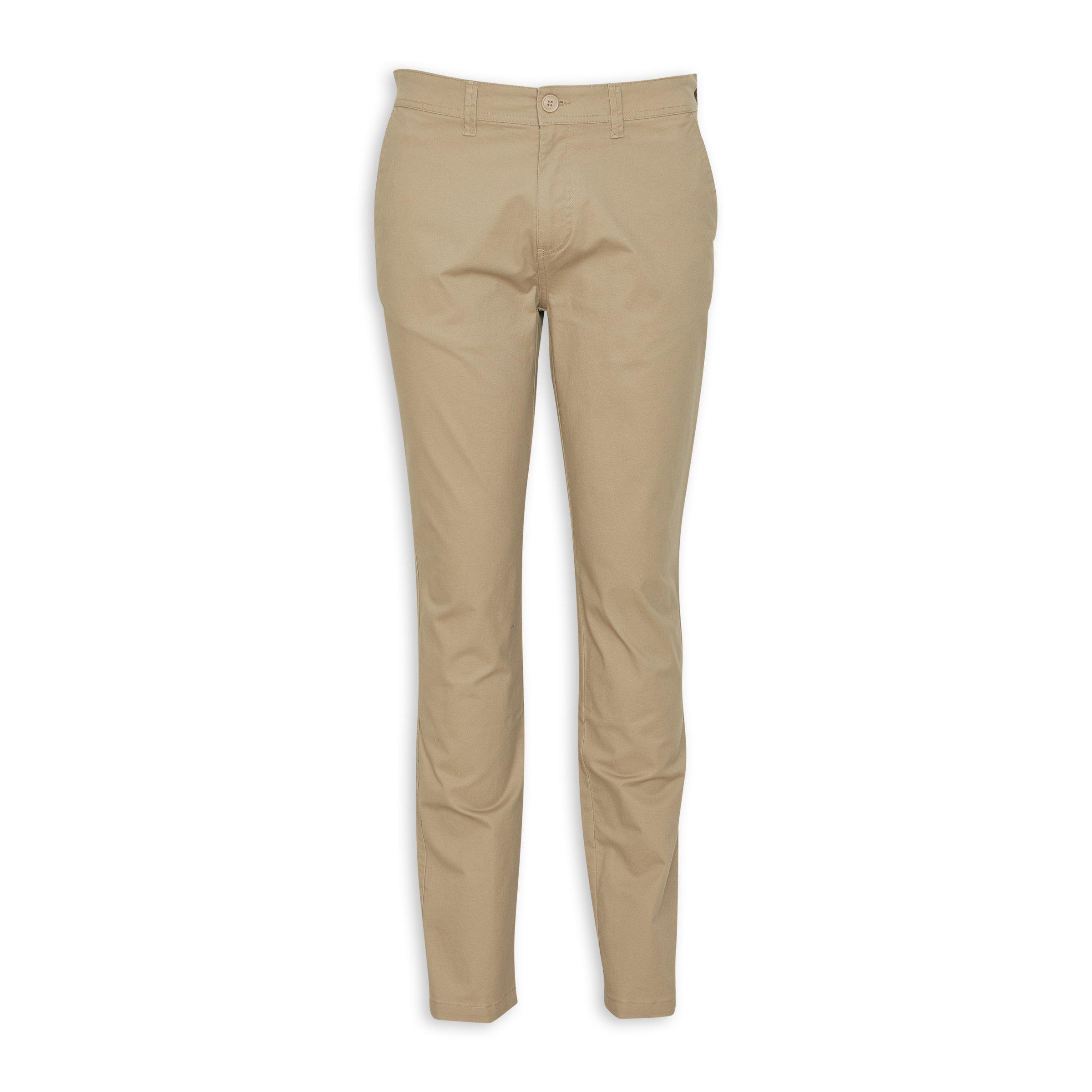 Beige Slim Fit Pants (3178688) | Identity