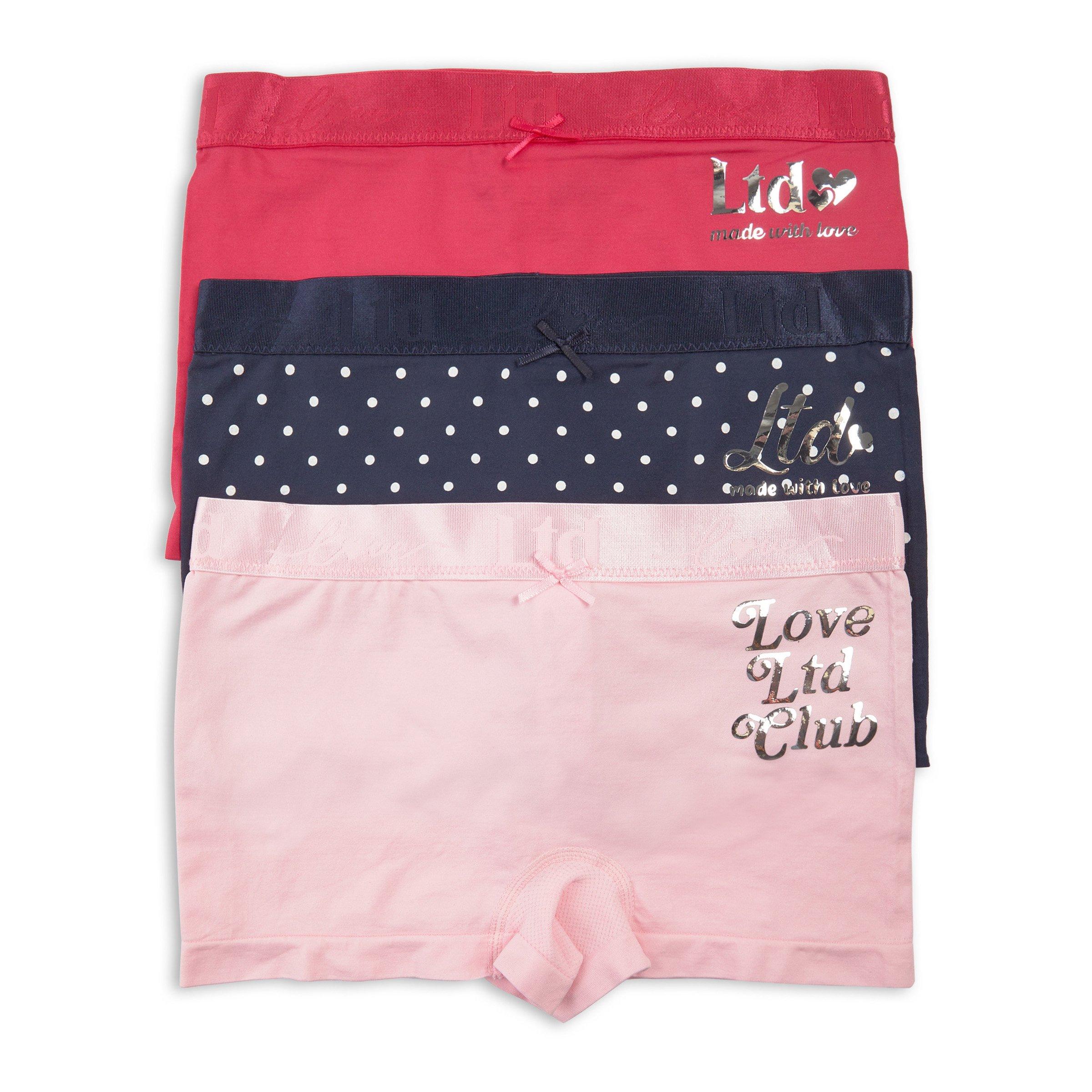 Girls 3-pack Boxer Panties (3178840) | LTD Kids