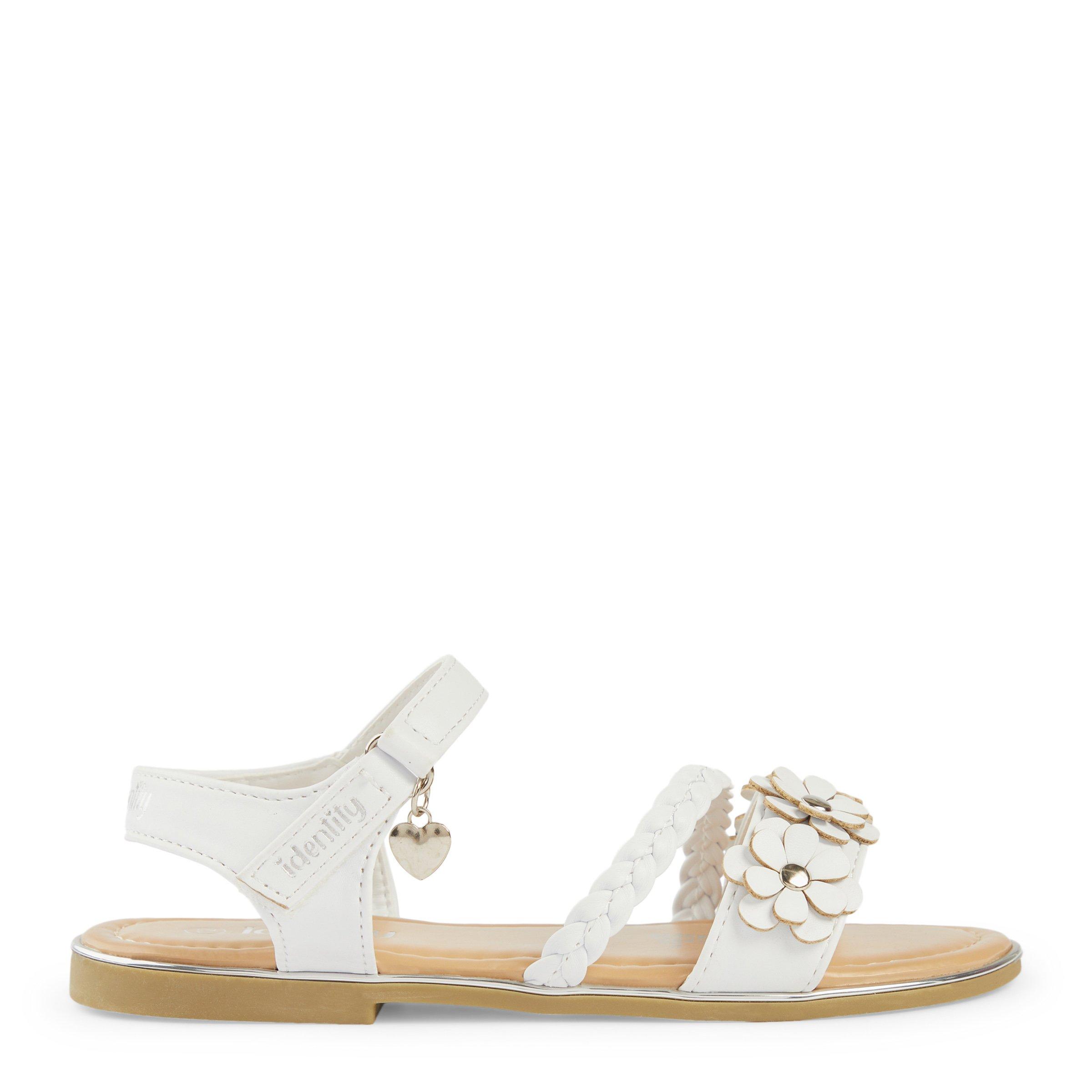 Kid Girls White Floral Sandals (3179046) | Identity