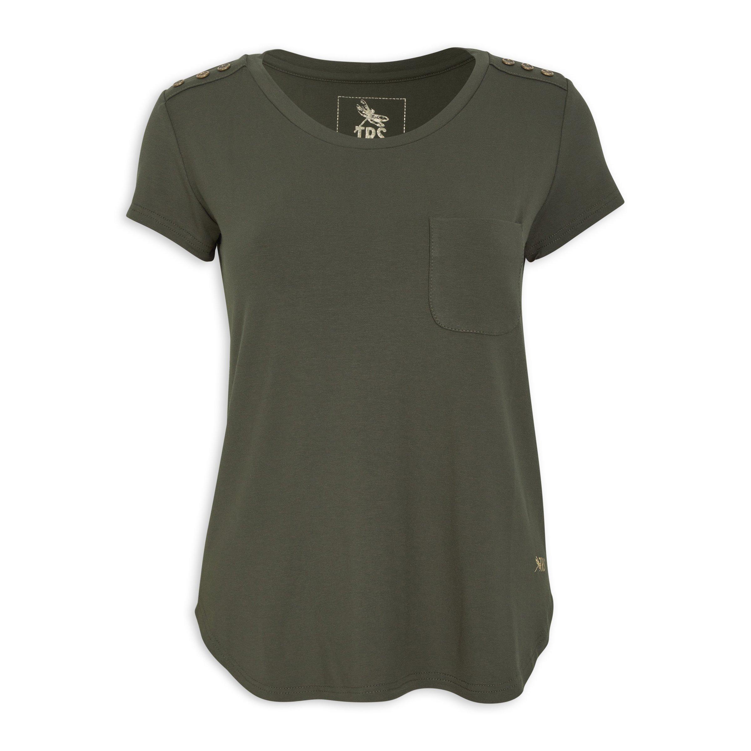 Green Relaxed Fit T-shirt (3179047) | TRS