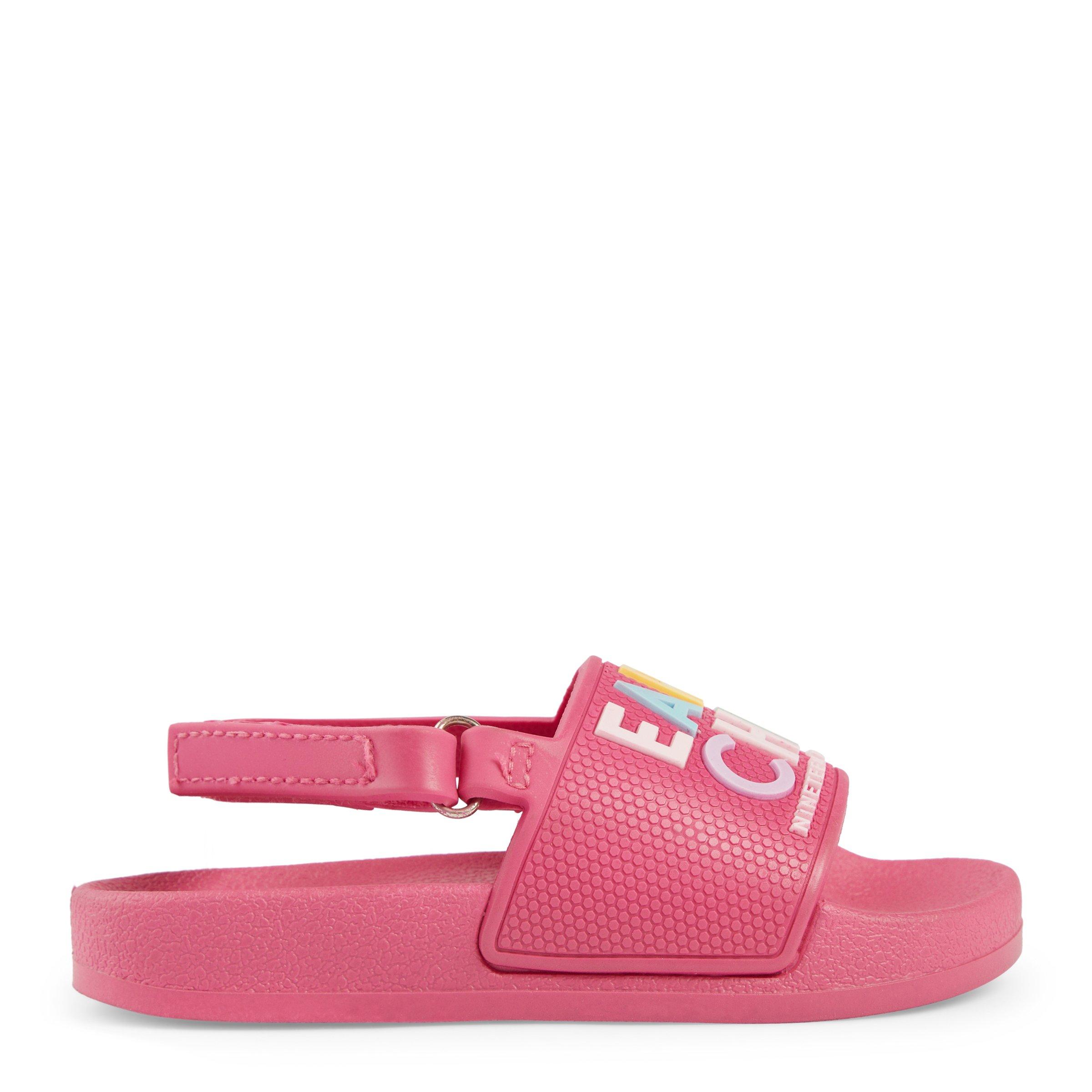 Girls Pink Pool Slides (3179211) | Earthchild