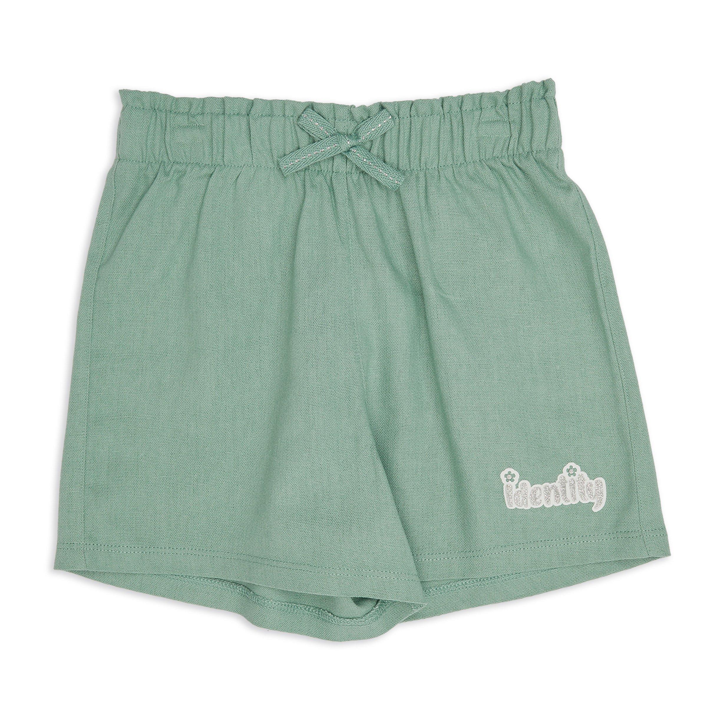 Kid Girls Sage Green Shorts (3179273) | Identity