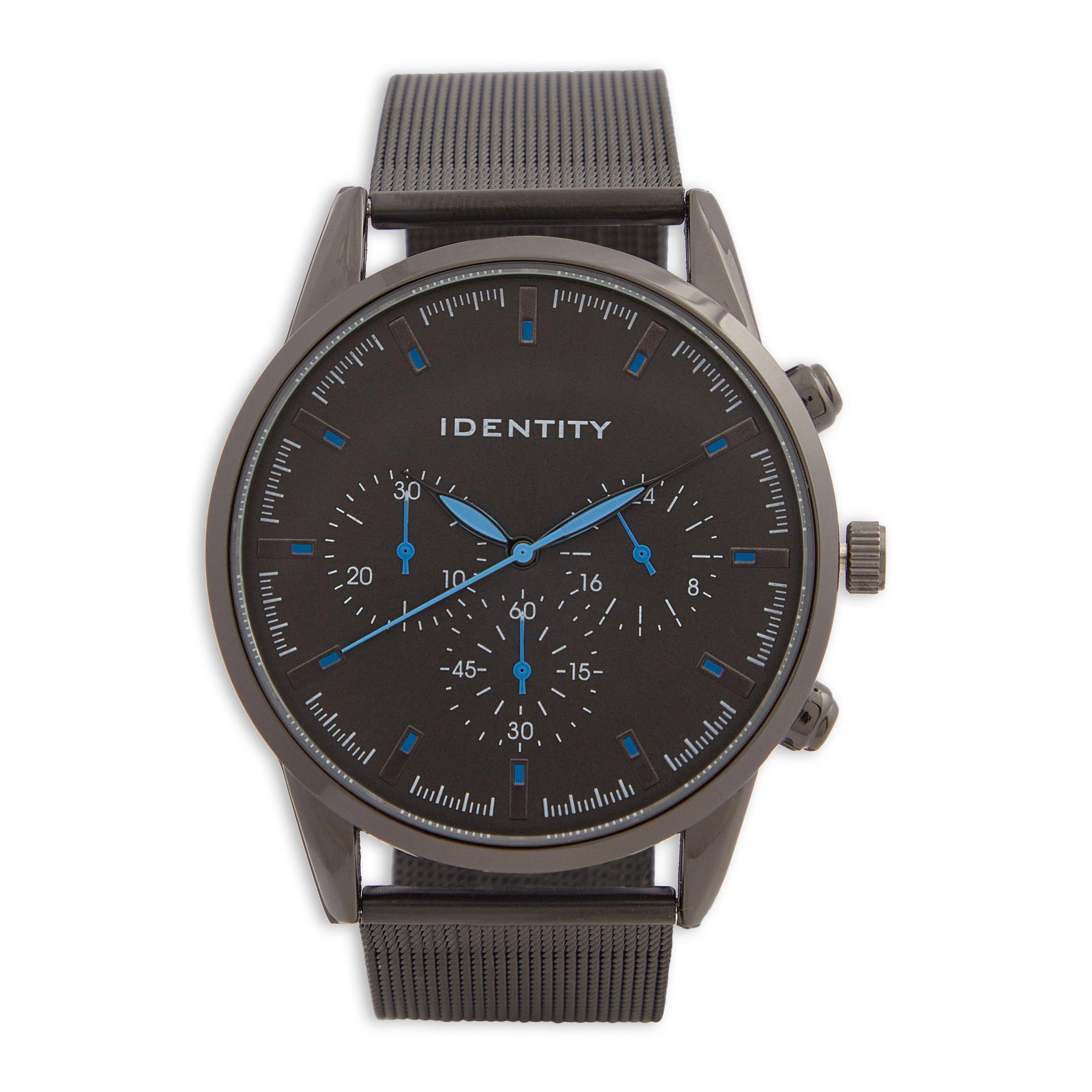 Gunmetal Mesh Watch (3179282) | Identity