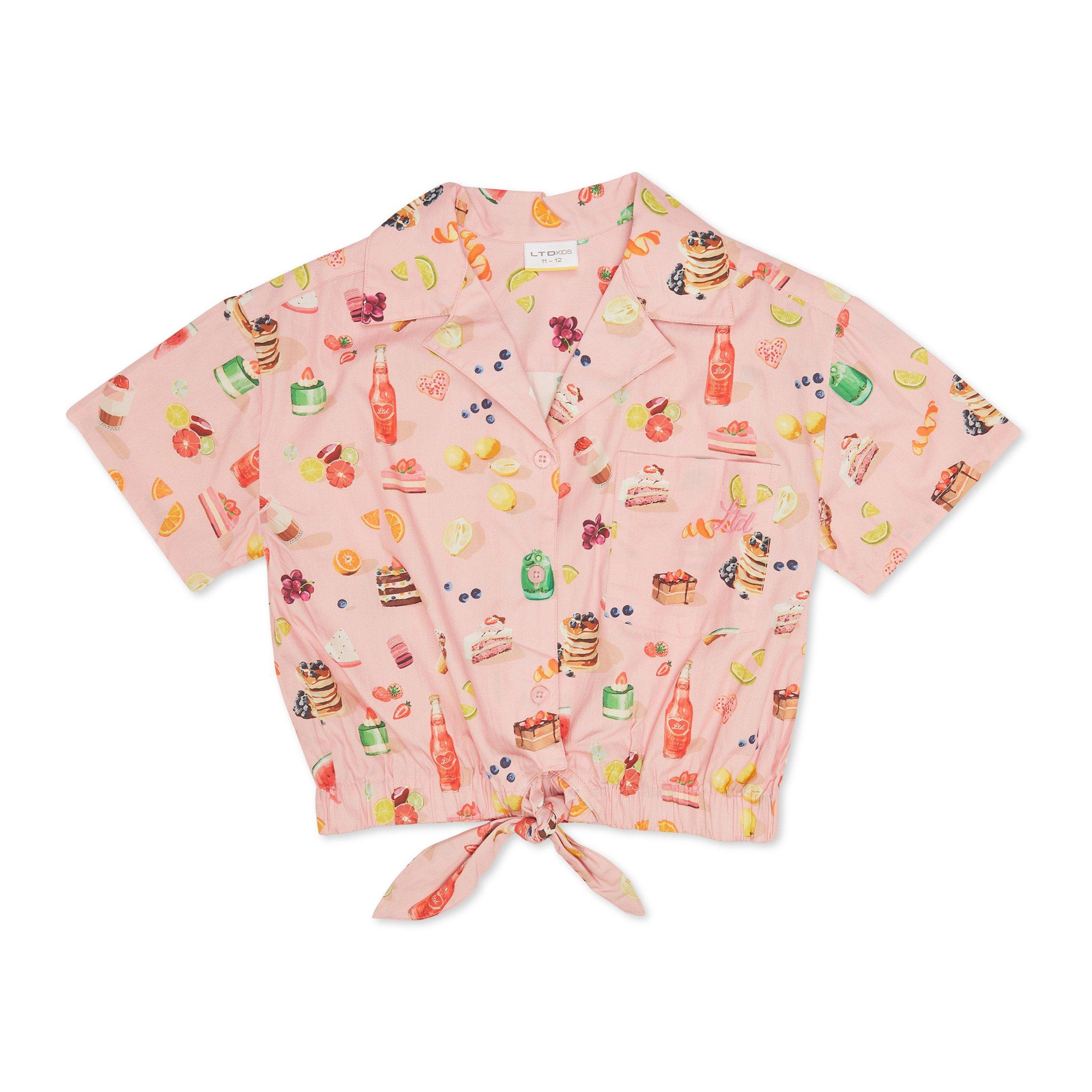 Girls Pink Treats Print Shirt (3179329) | LTD Kids