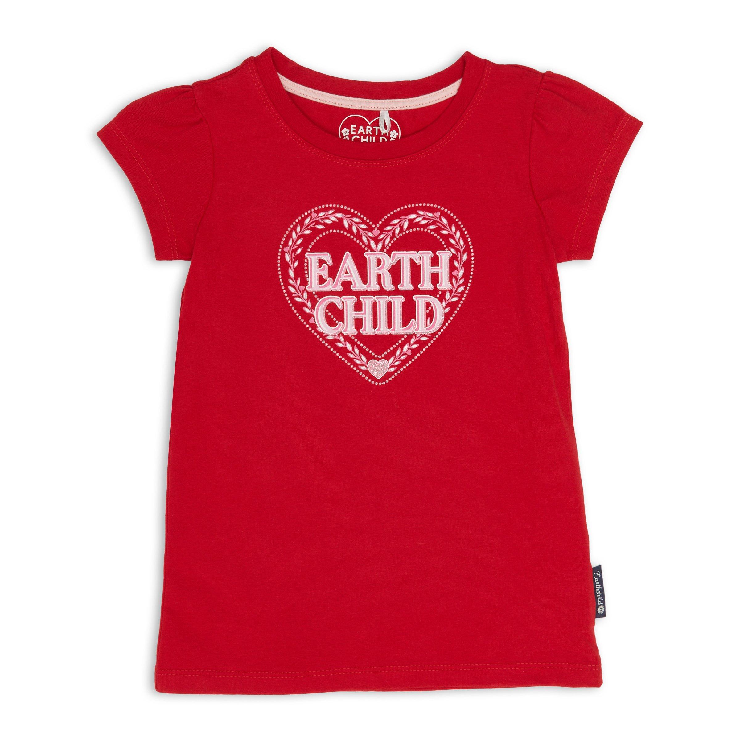 Kid Girls Red T-shirt (3179452) | Earthchild