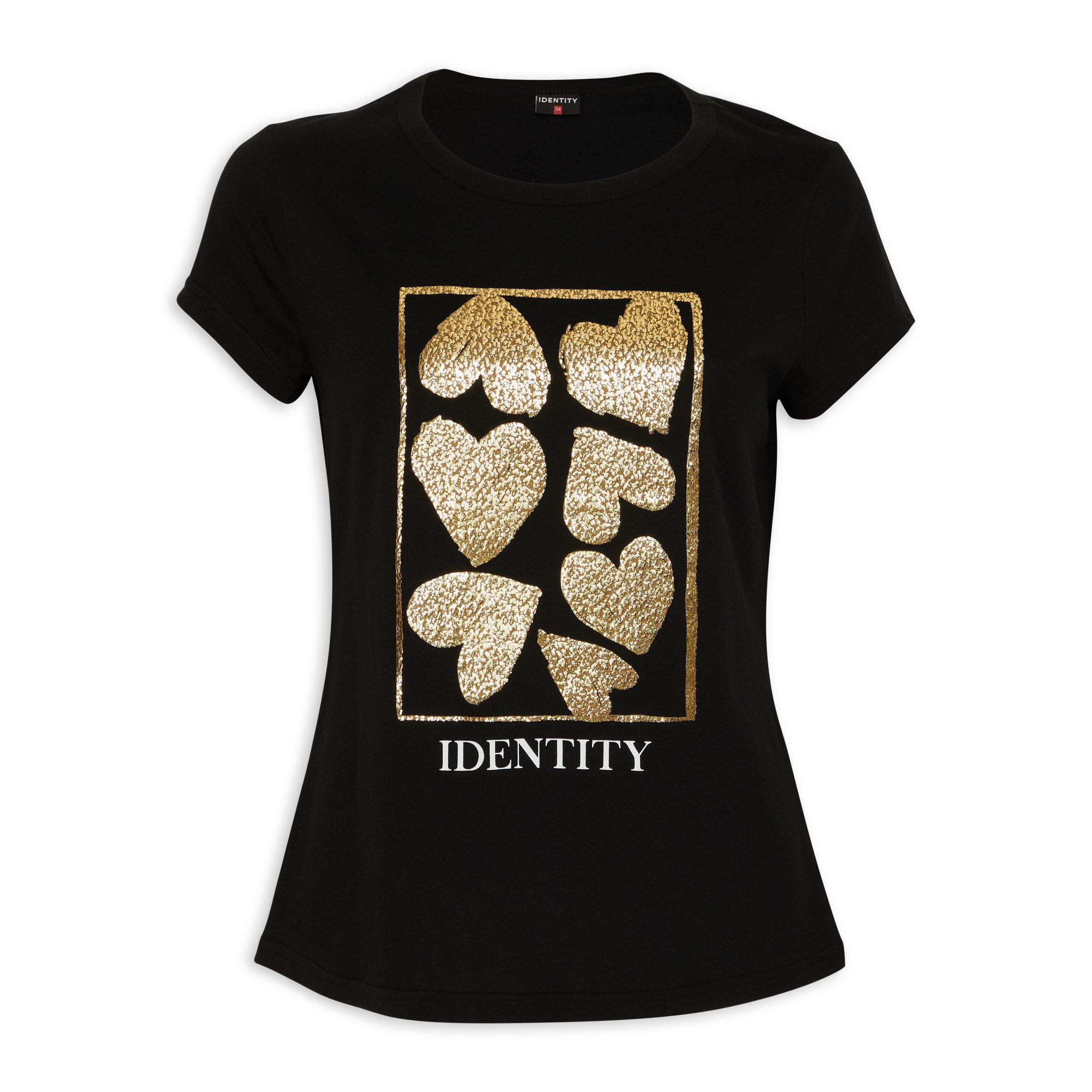 Black and Gold T-shirt (3179599) | Identity