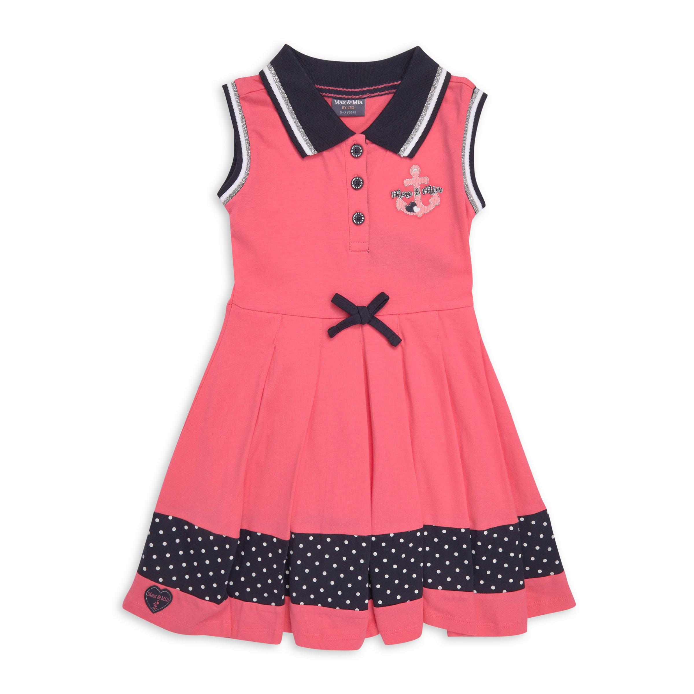 Kid Girls Pink Polo Dress (3179624) | Max & Mia
