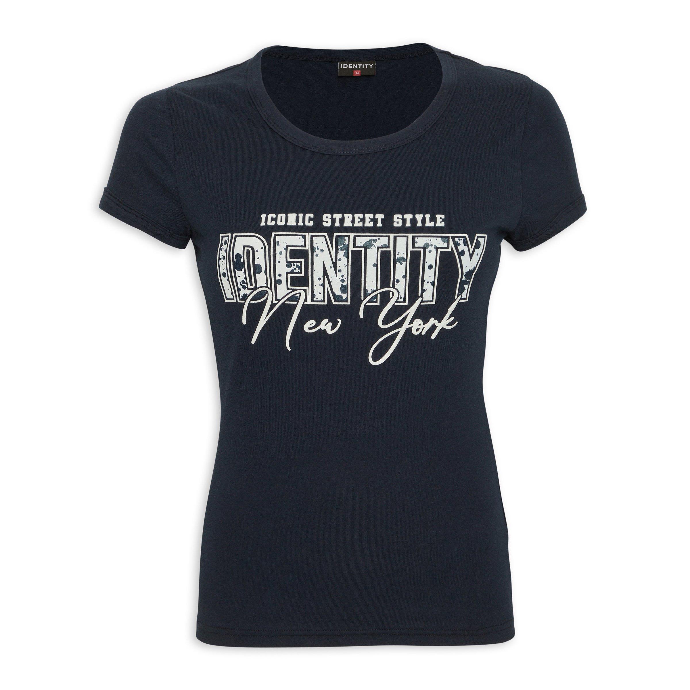 Navy Splatter Branded T-shirt (3179767) | Identity