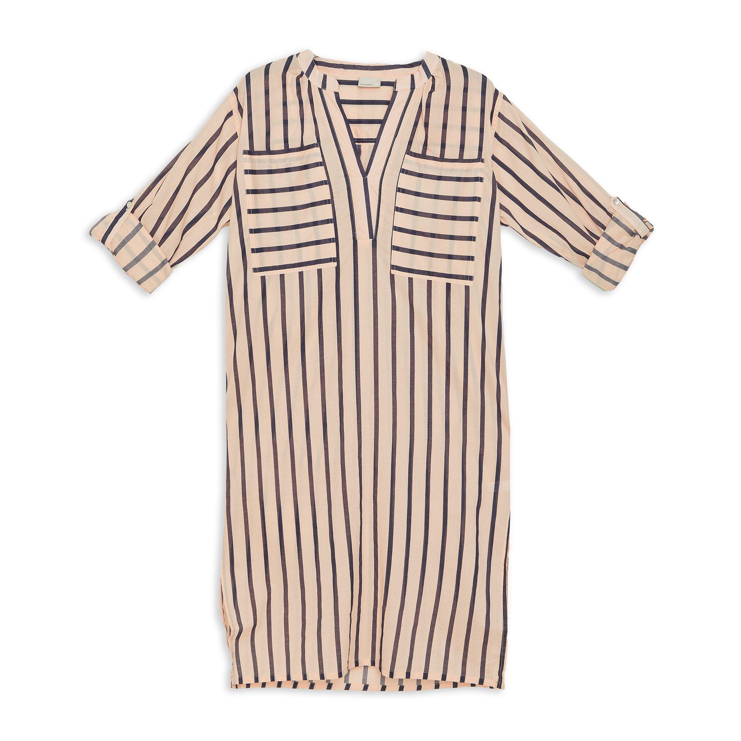 Beige Striped Dress (3179814) | Earthaddict