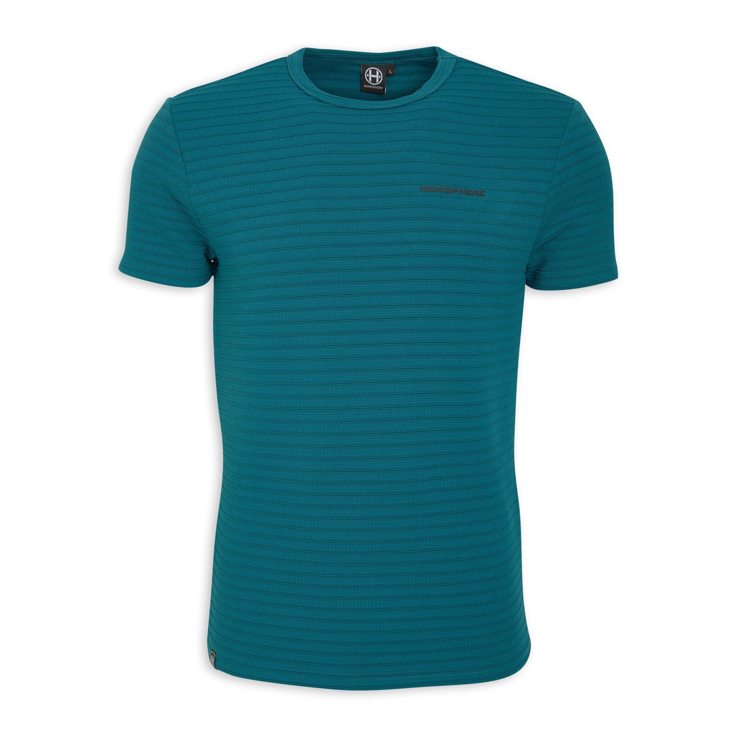 Teal Horizontal Texture T-shirt (3179833) | Hemisphere
