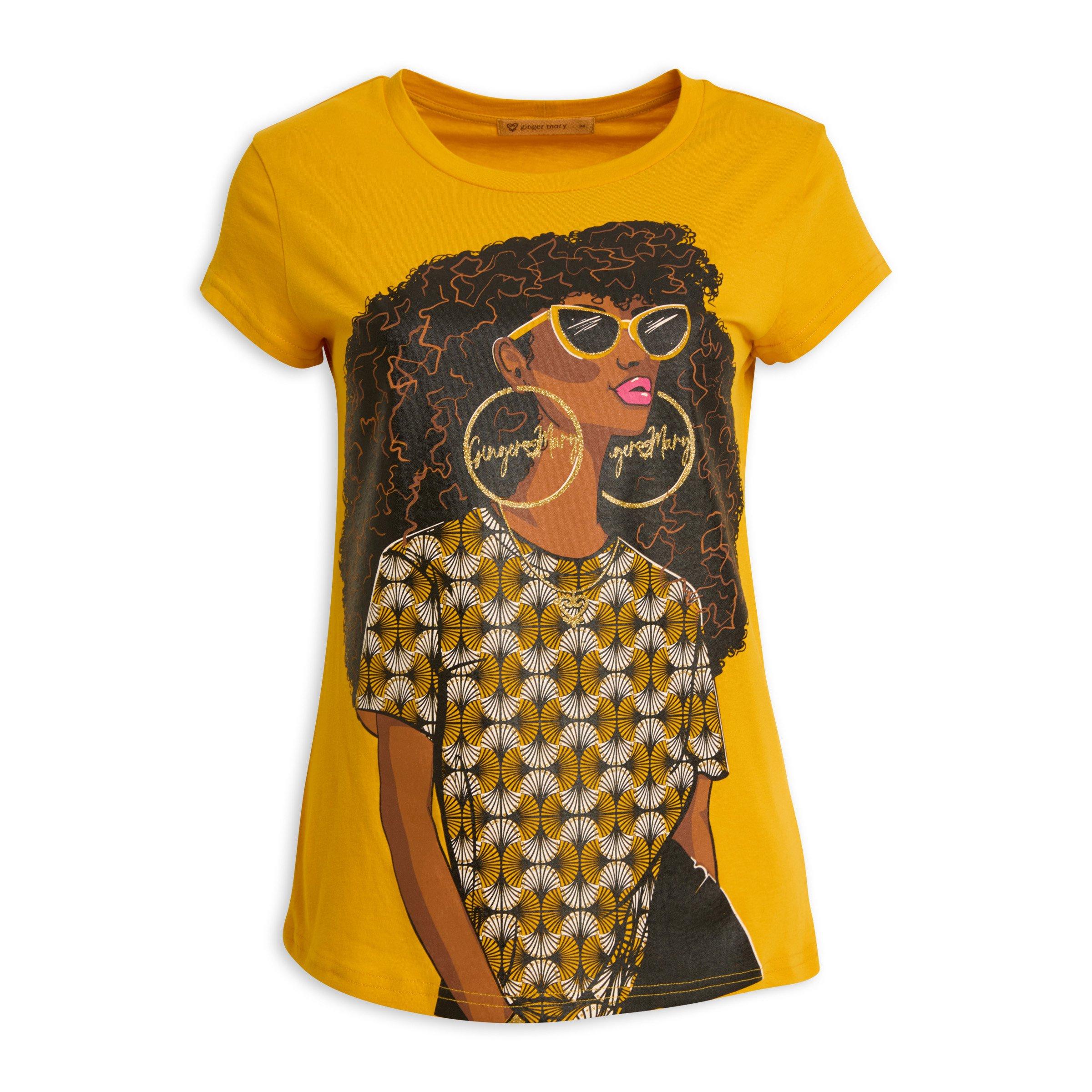Yellow Graphic T-shirt (3179973) | Ginger Mary