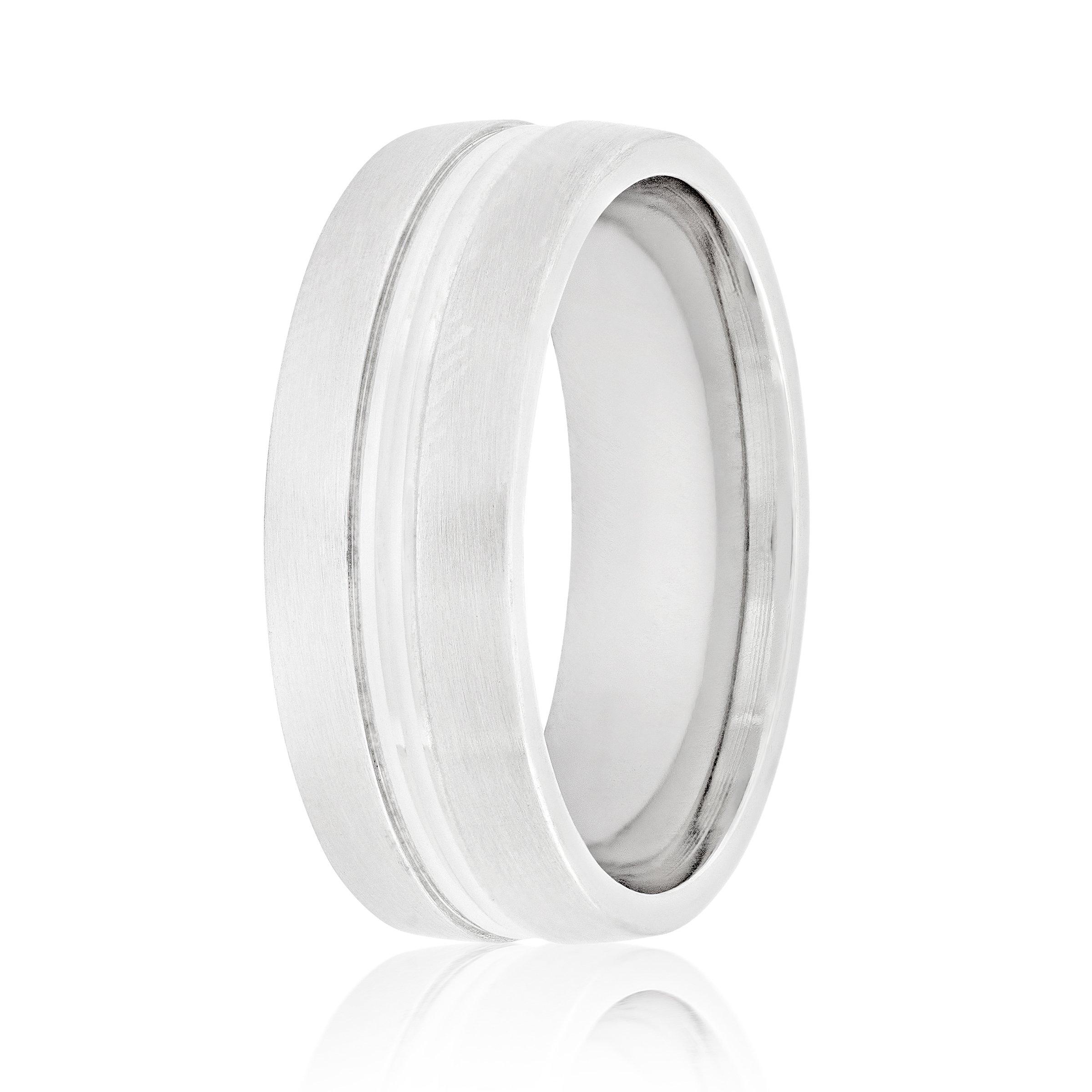 Stainless Steel Matt Shiny Ring (3180029) | Stainless Steel