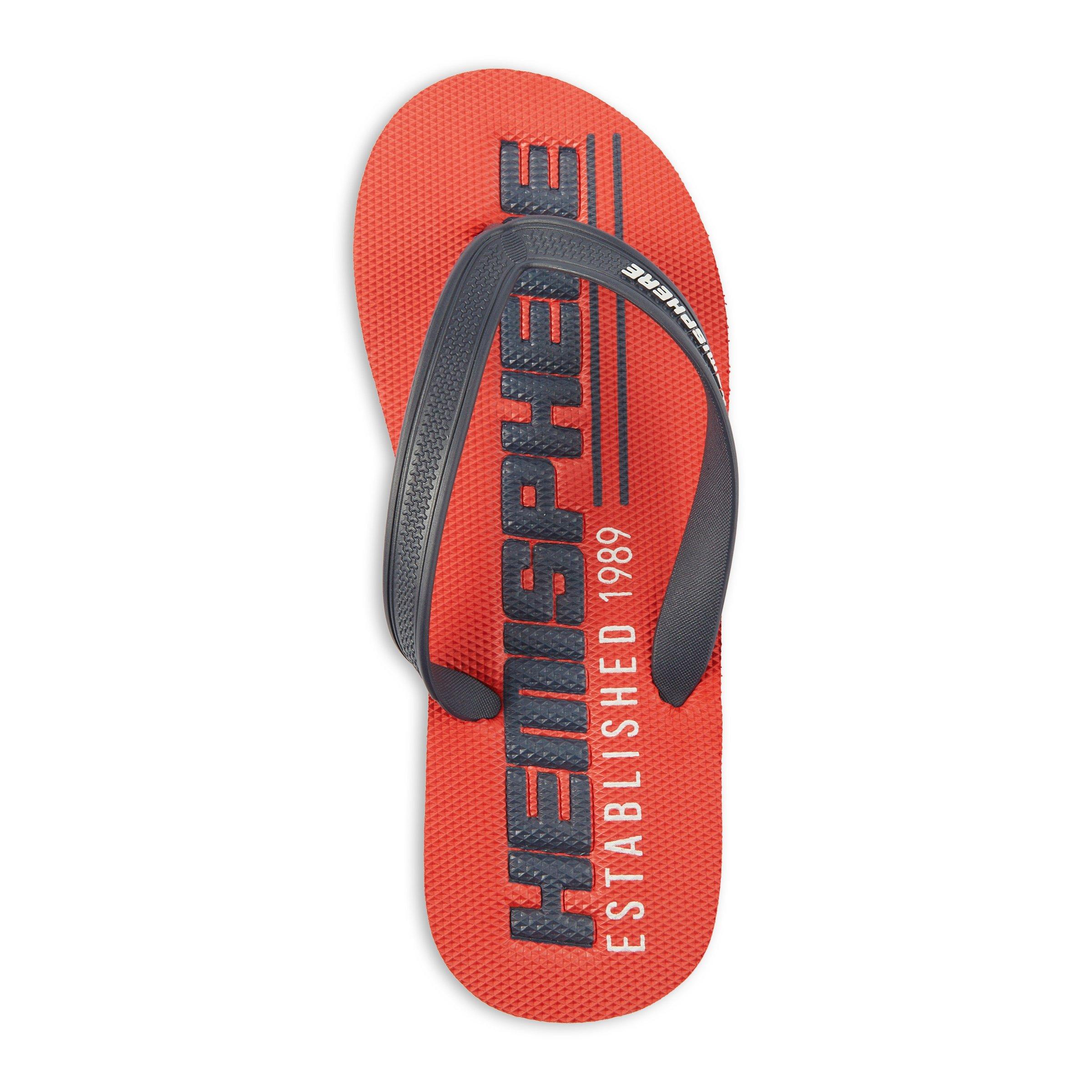 Red Branded Flip Flops (3180206) | Hemisphere
