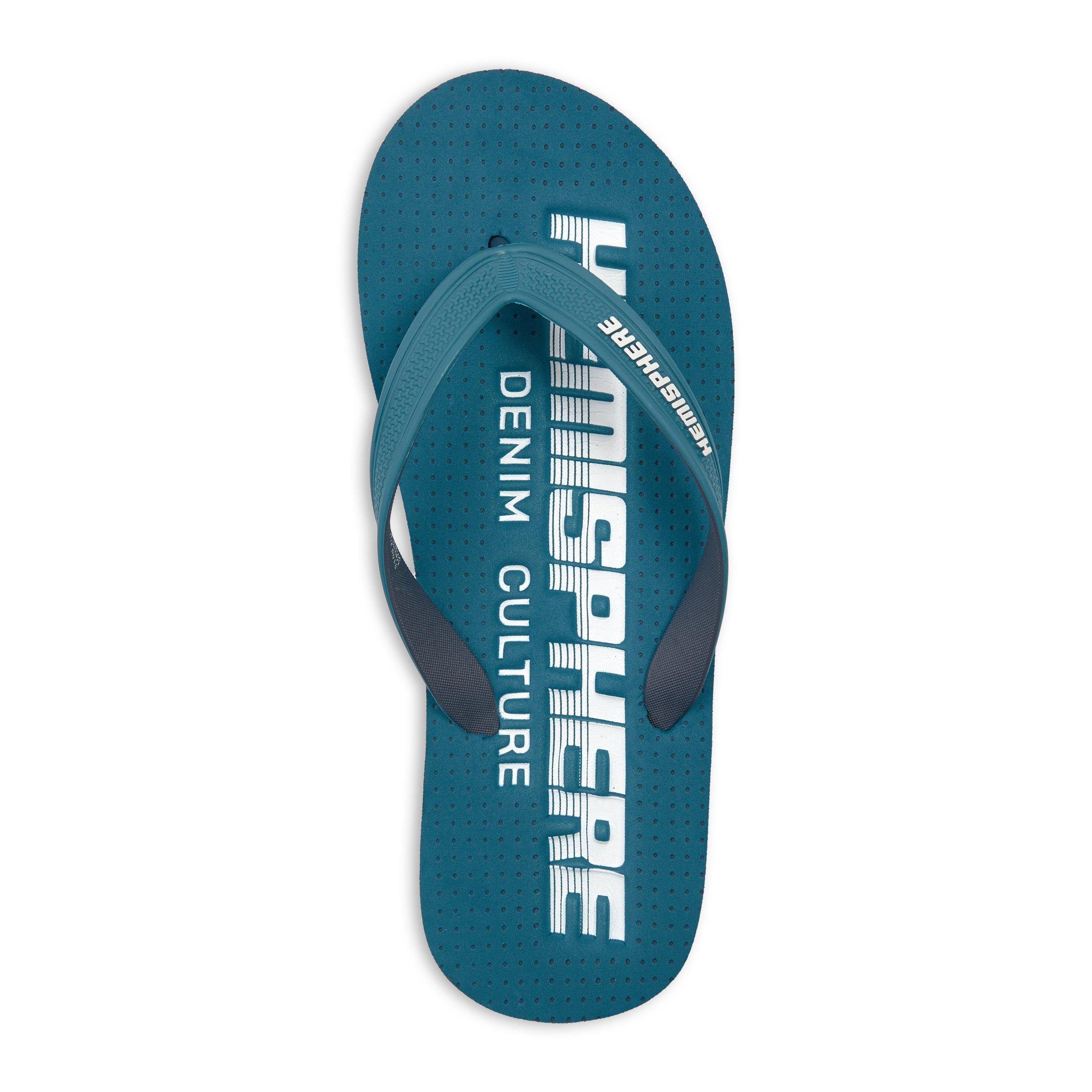 Blue Branded Flip Flops (3180207) | Hemisphere
