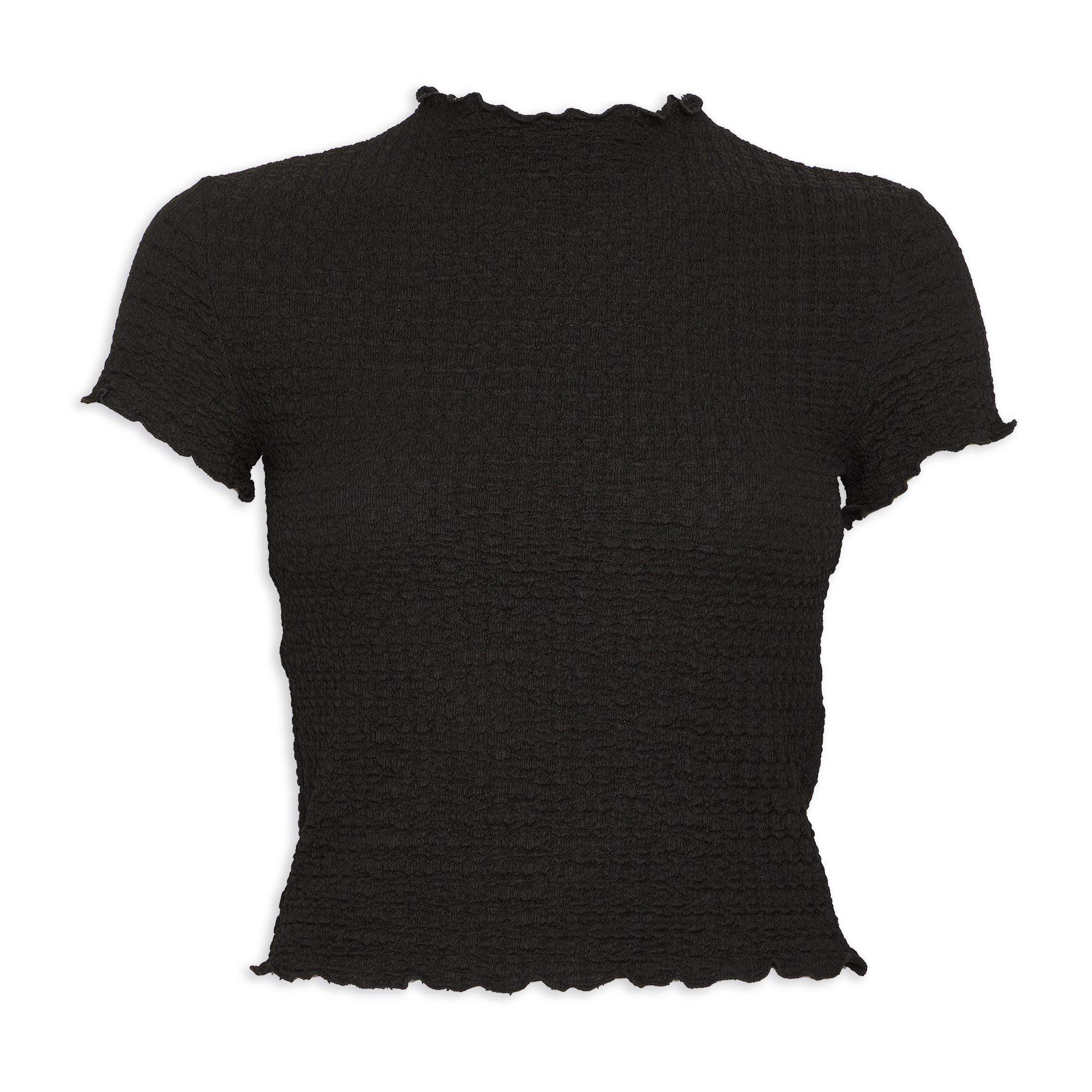 Black Textured Top (3180225) | Inwear