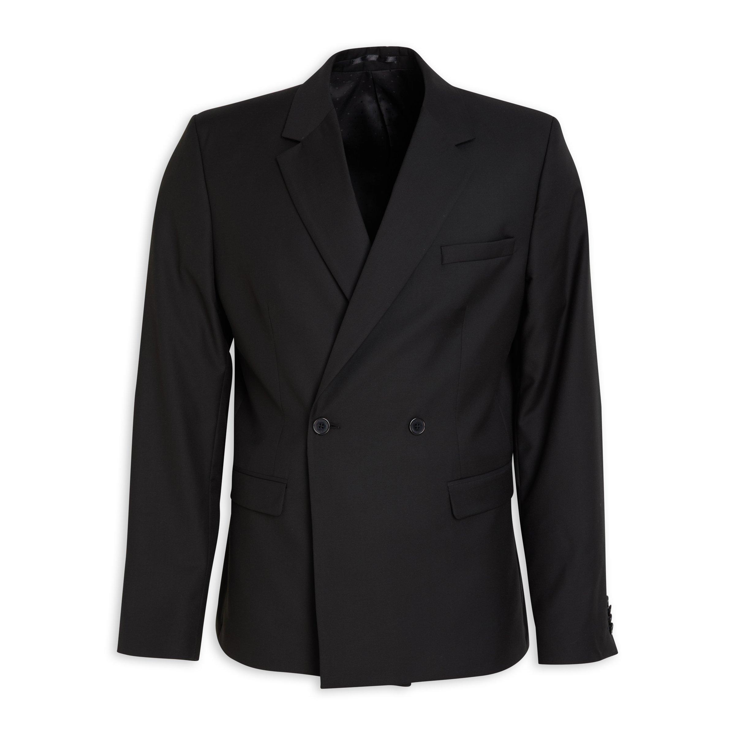 Black Double Breasted Blazer (3180242) | Truworths Man