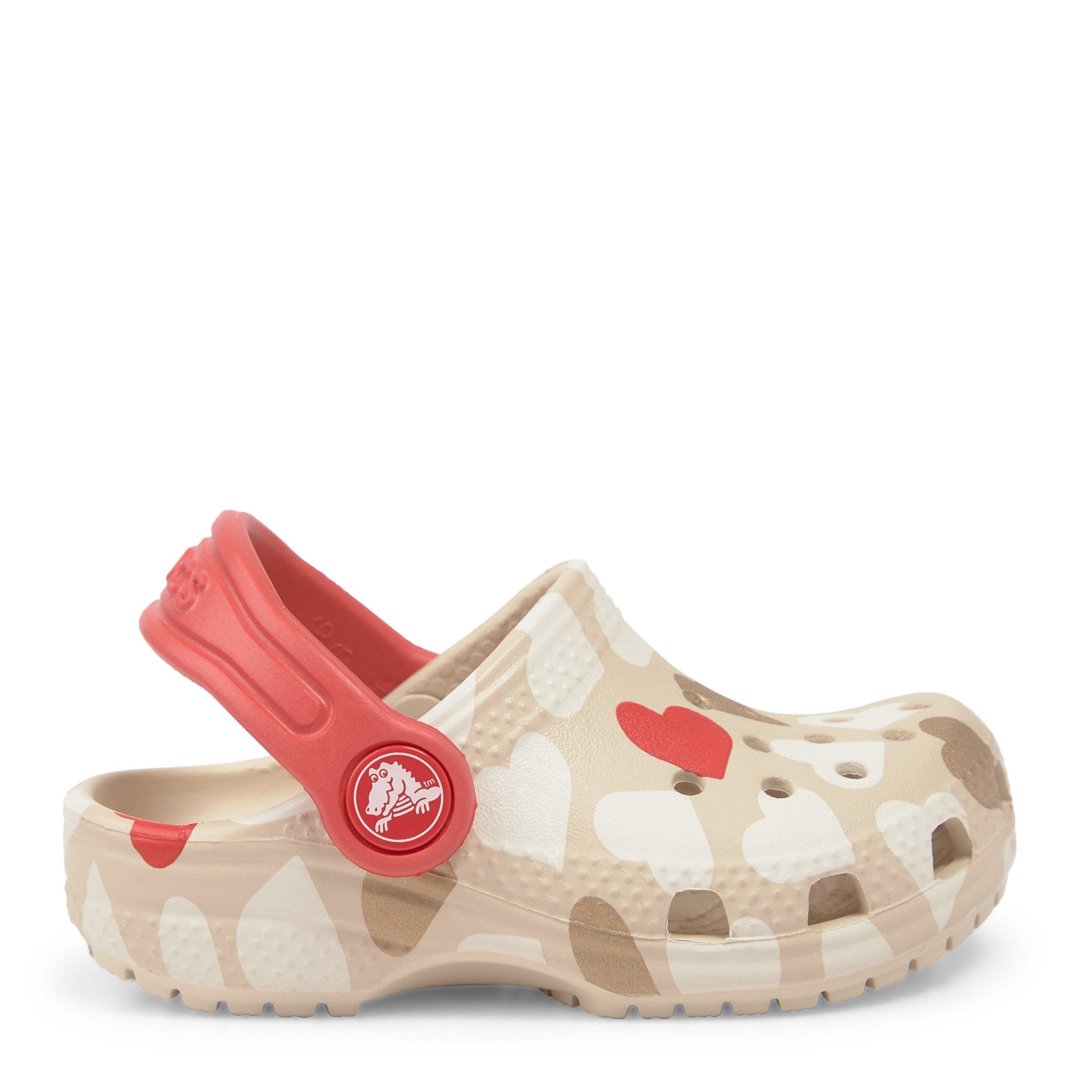 Classic Heart Print Clog (3180529) | Crocs Kids