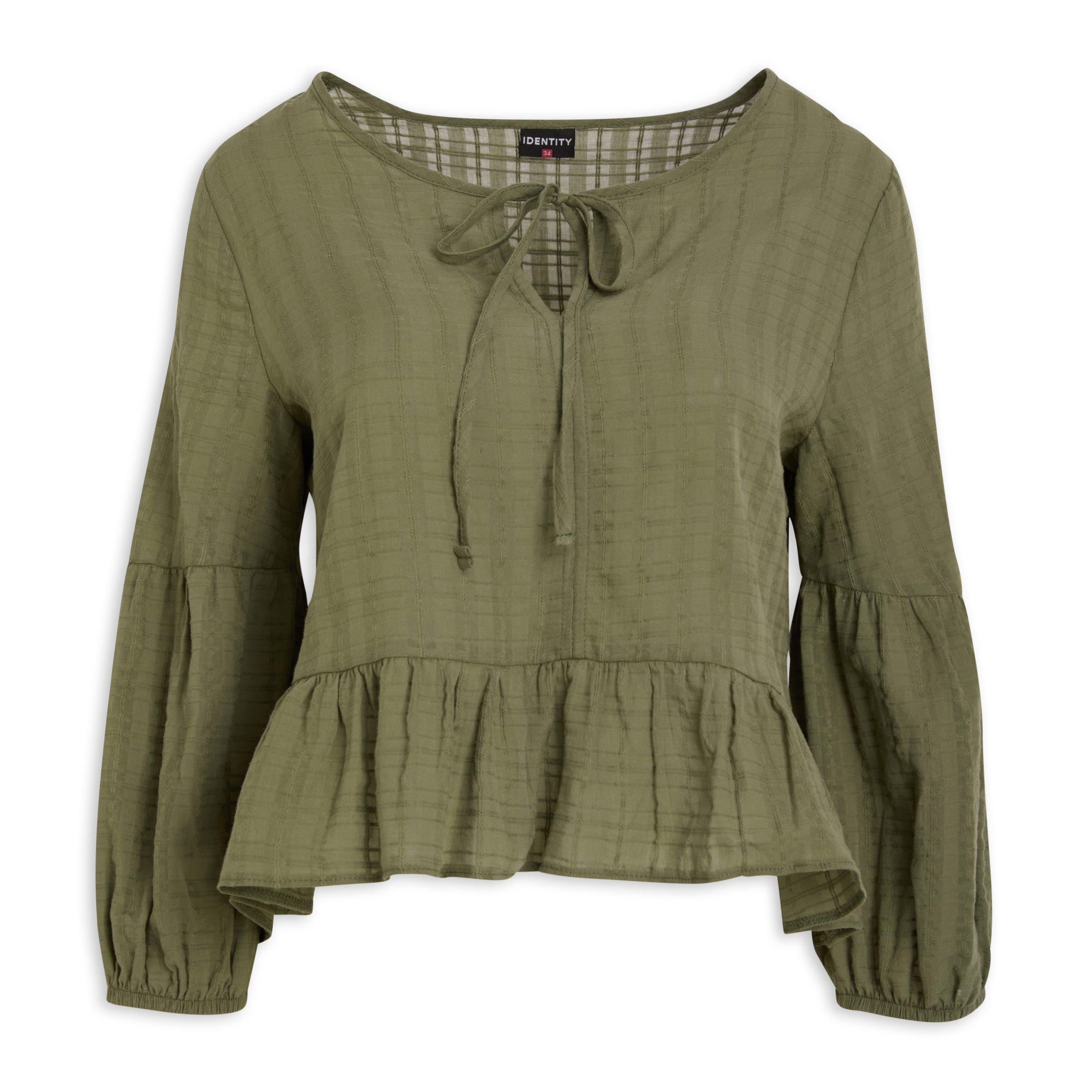 Khaki Green Shell Top (3180749) | Identity
