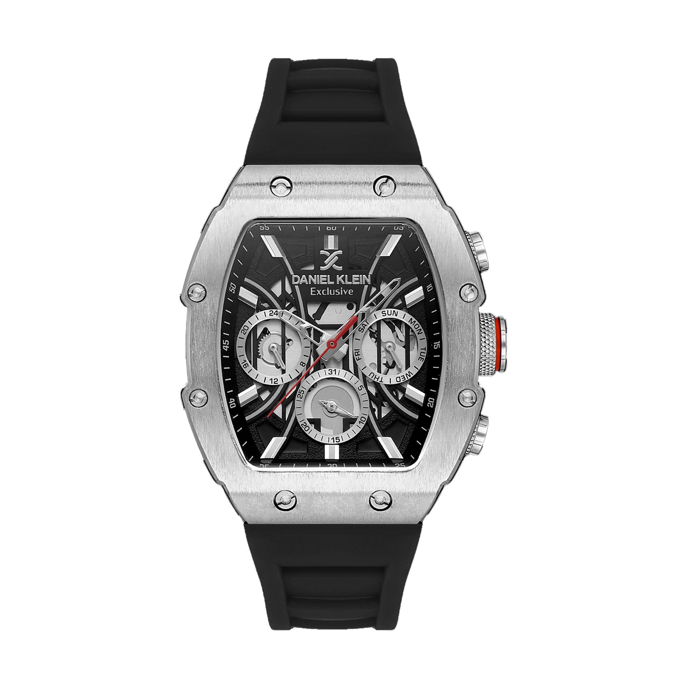 Black Silicone Multifunction Watch (3180817) | Daniel Klein