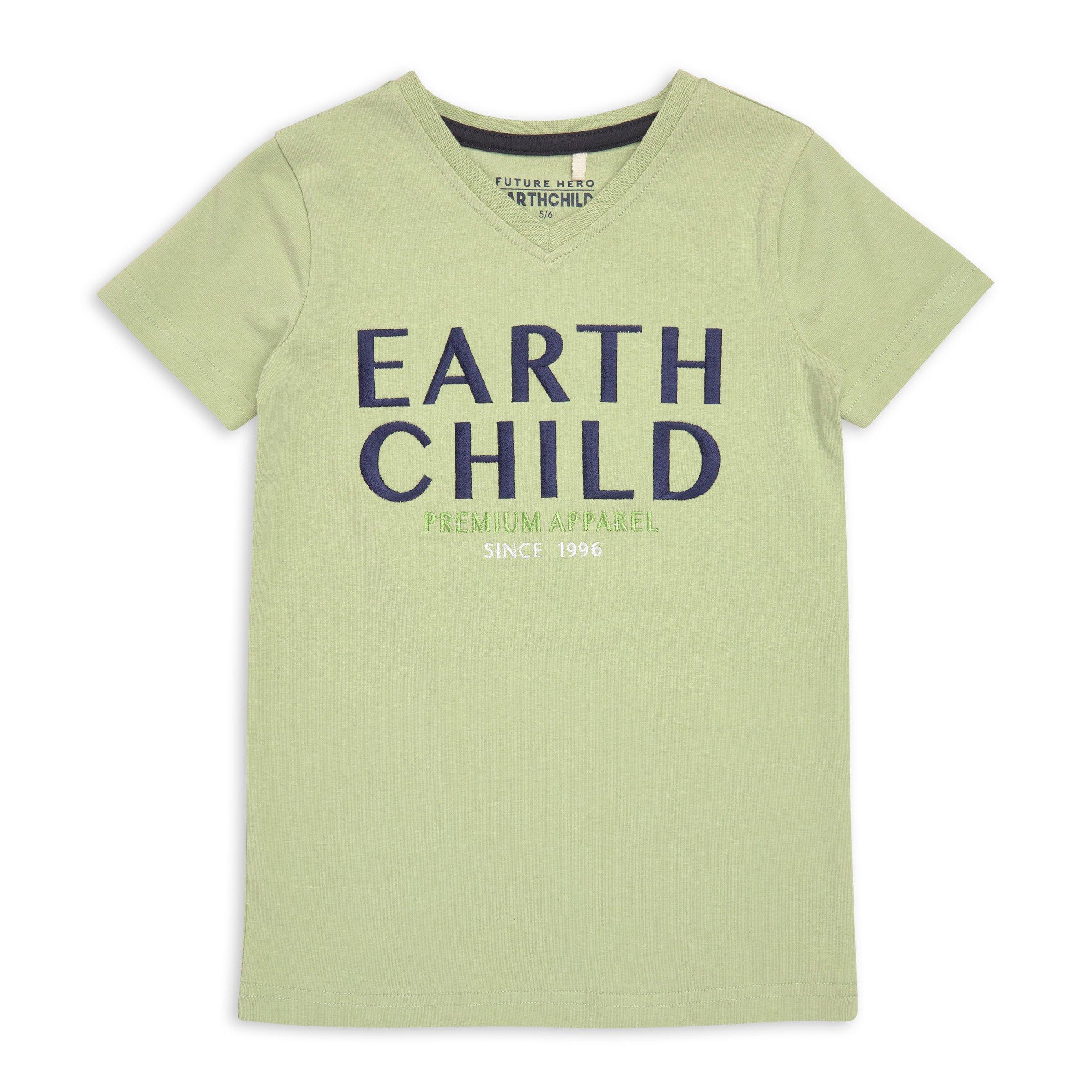 Kid Boys Green Branded T-shirt (3180992) | Earthchild