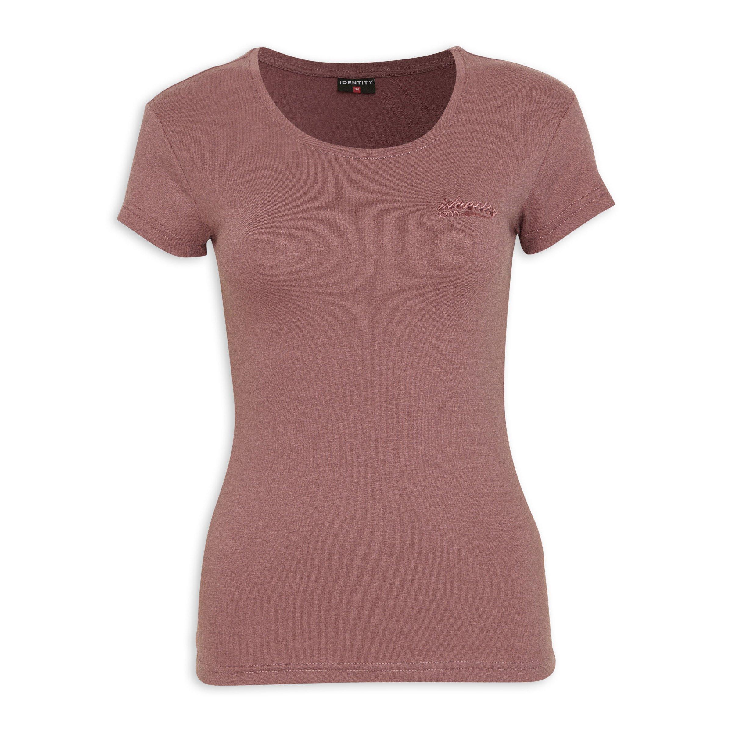 Pink Fitted T-shirt (3180995) | Identity