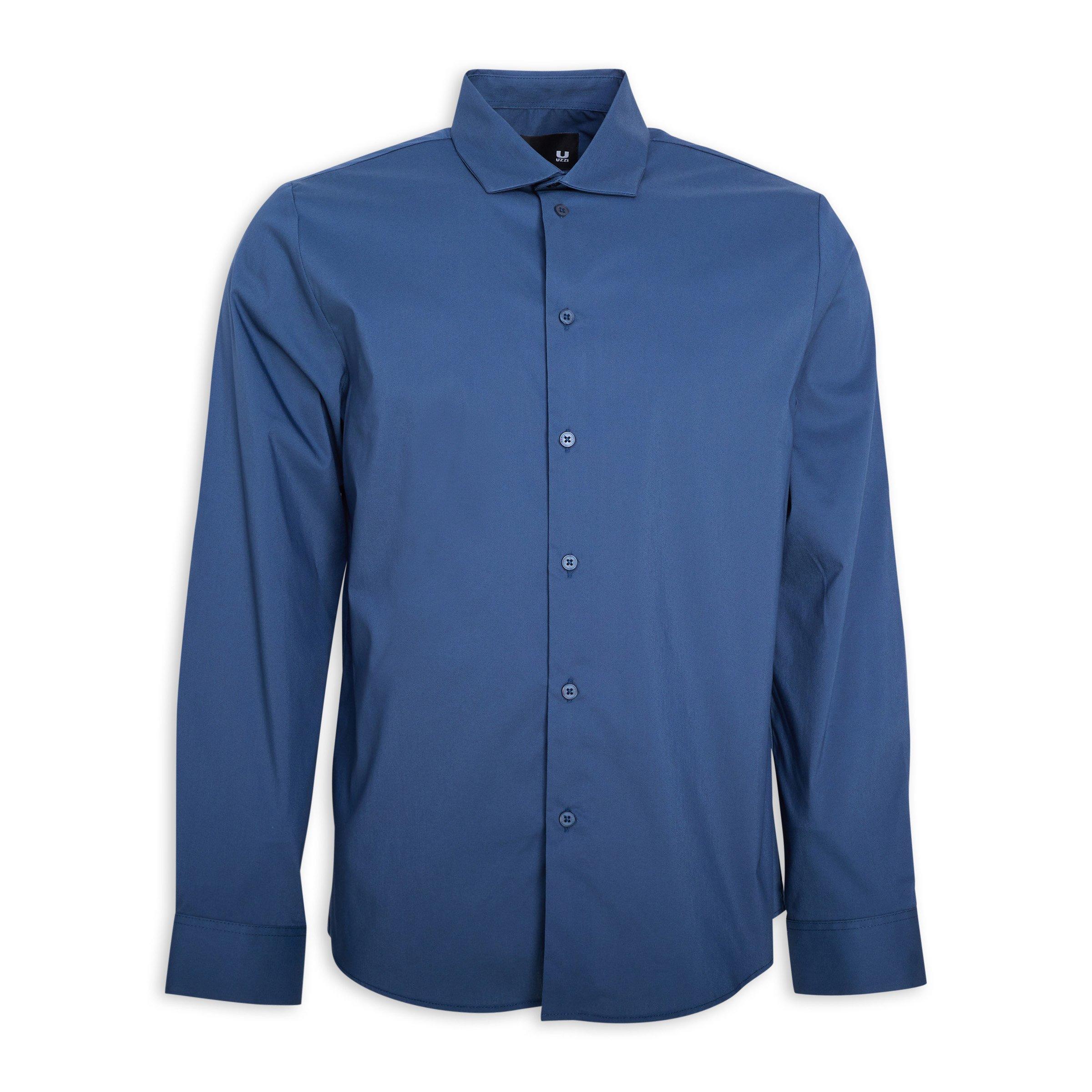 Blue Slim Fit Shirt (3181069) | UZZI