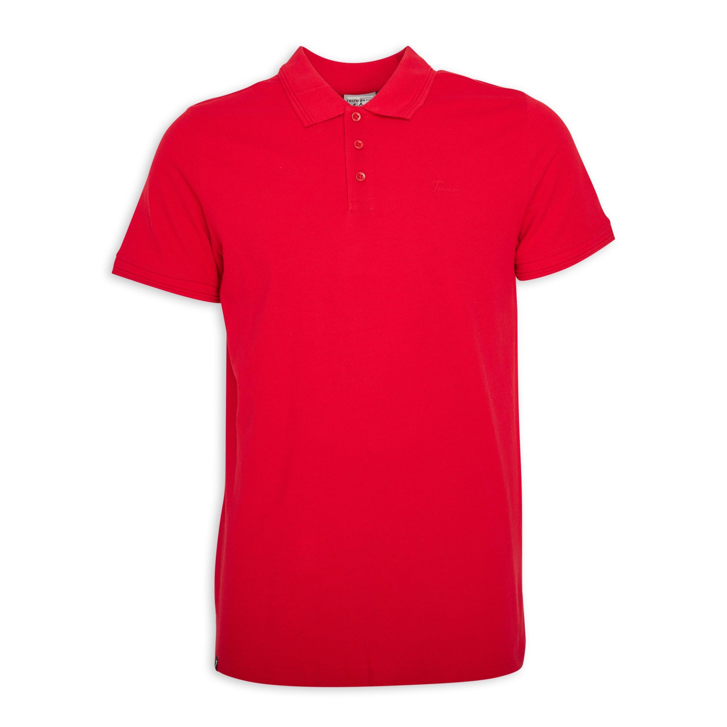 Red Golfer Shirt (3181242) | Truworths Man