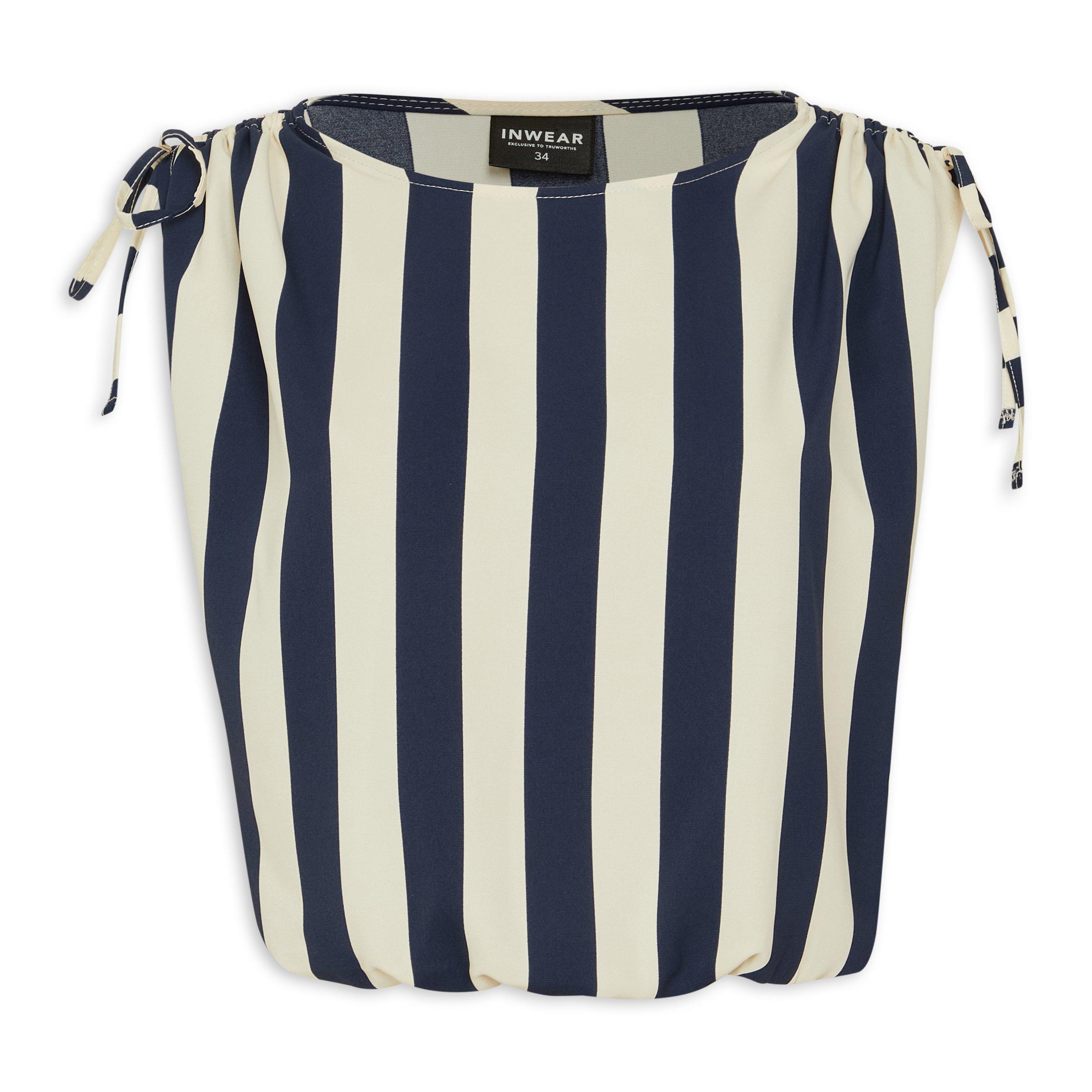 Navy Striped Blouse (3181453) | Inwear