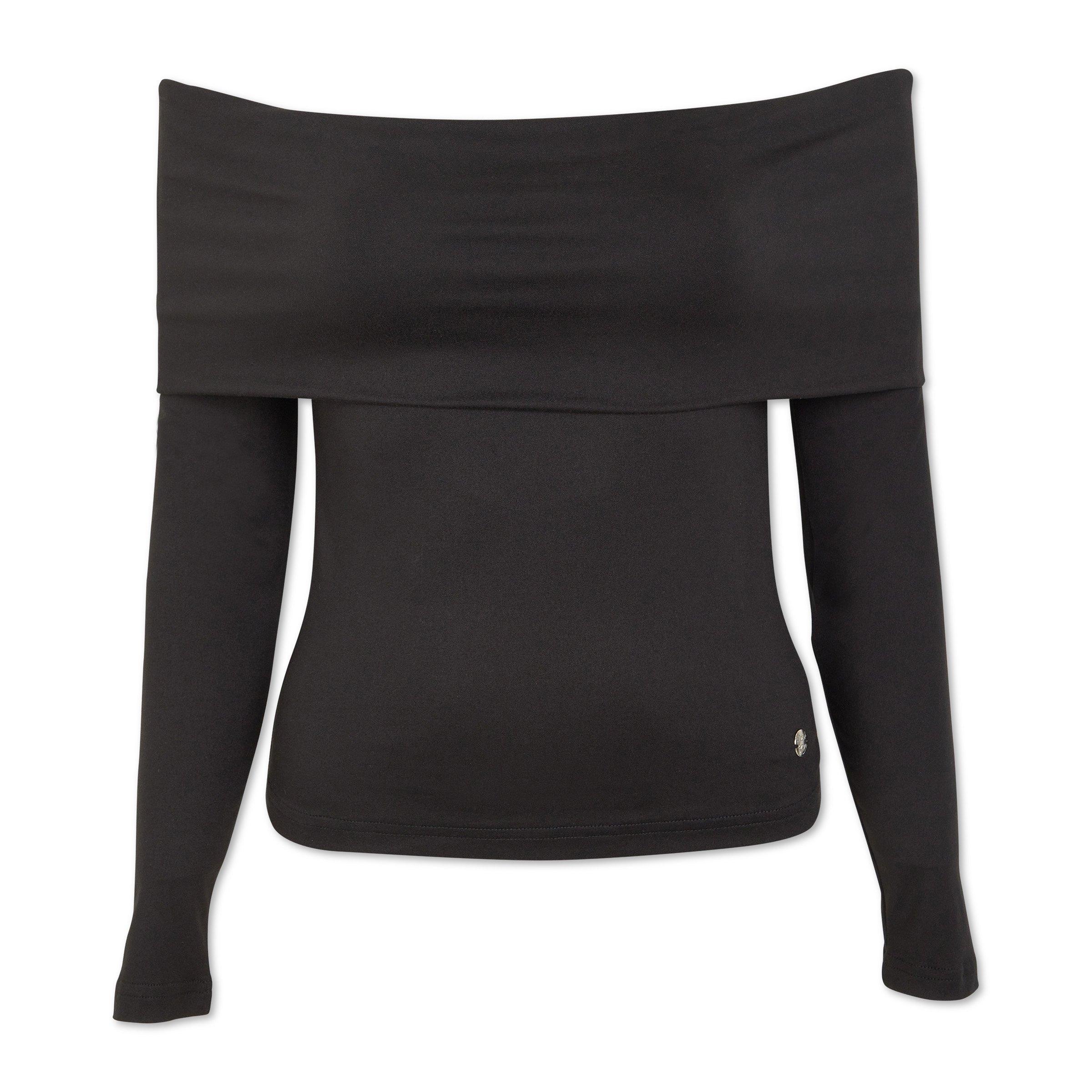 Black Fitted Off-the-shoulder Top (3181464) | OUTBACK RED