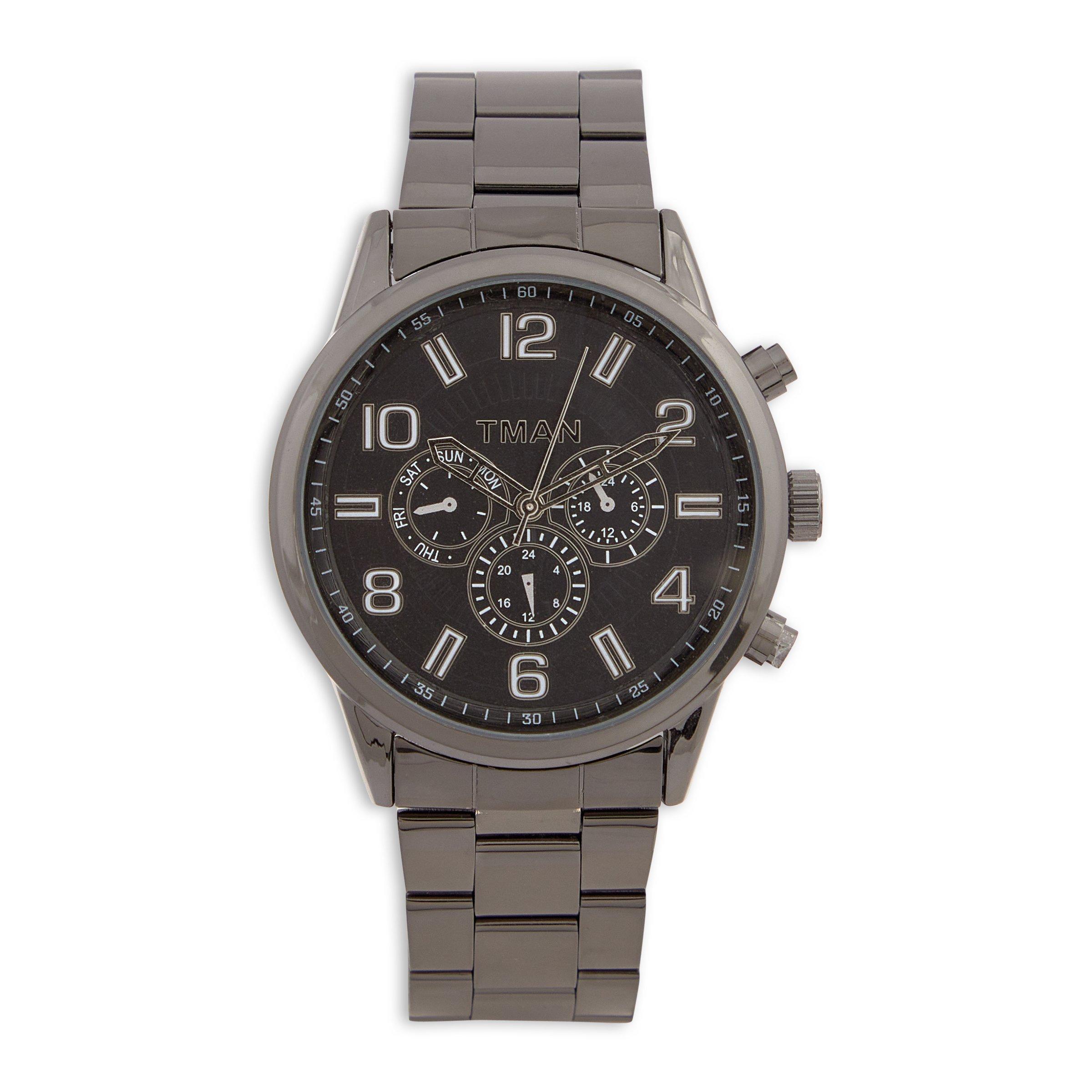 Black and Gun Metal Watch (3181482) | Truworths