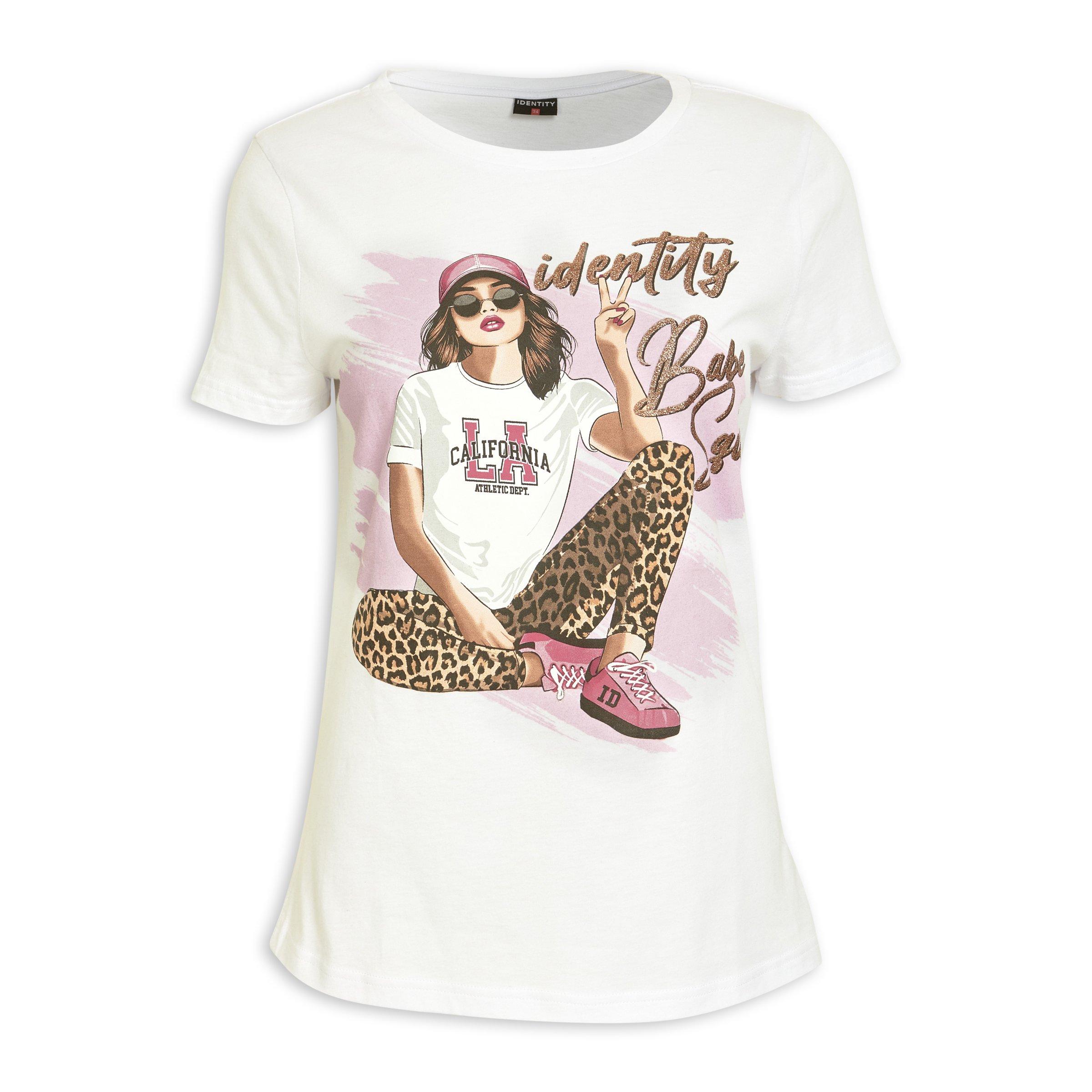 White Graphic T-shirt (3181557) | Identity