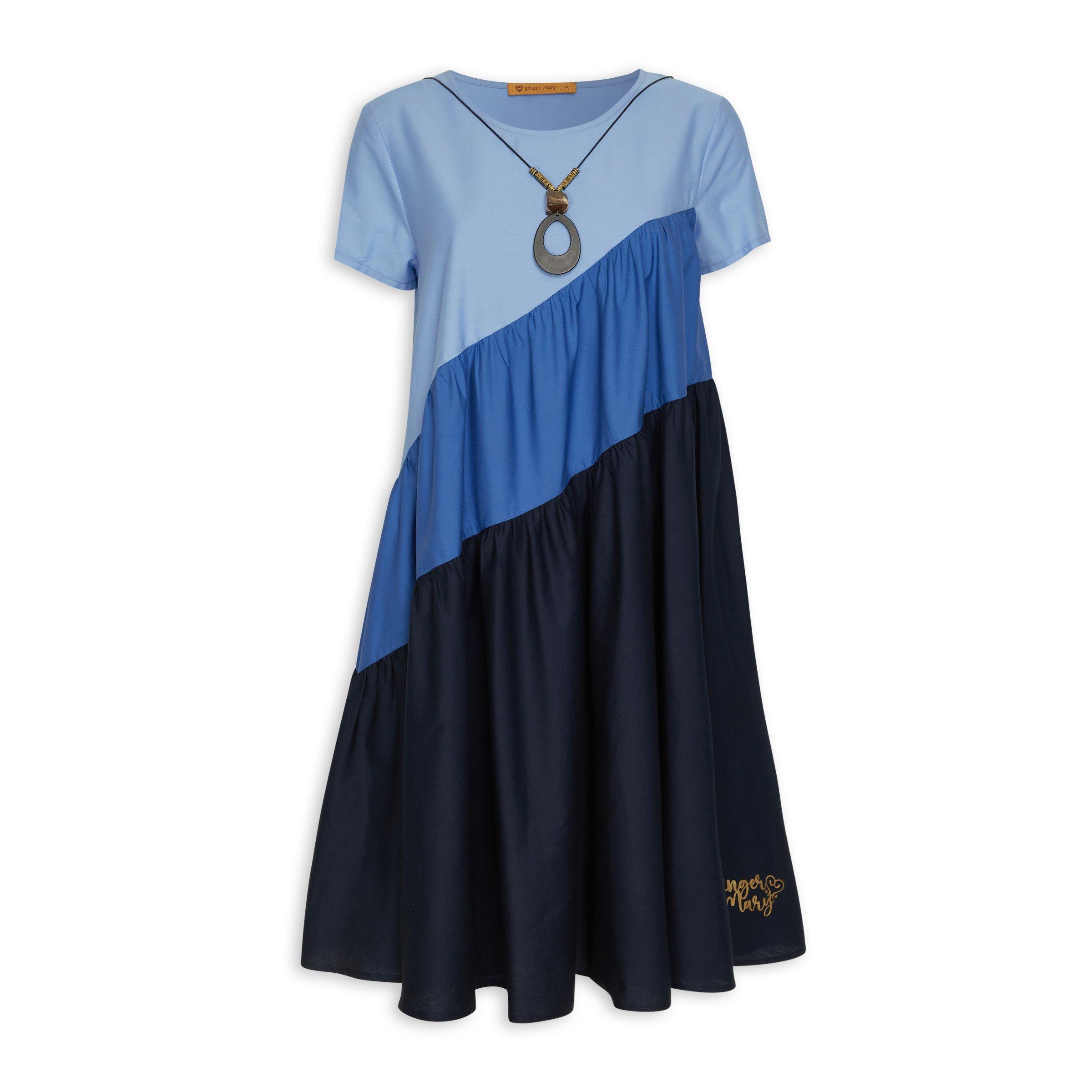Colourblocked Dress With Necklace (3181561) | Ginger Mary