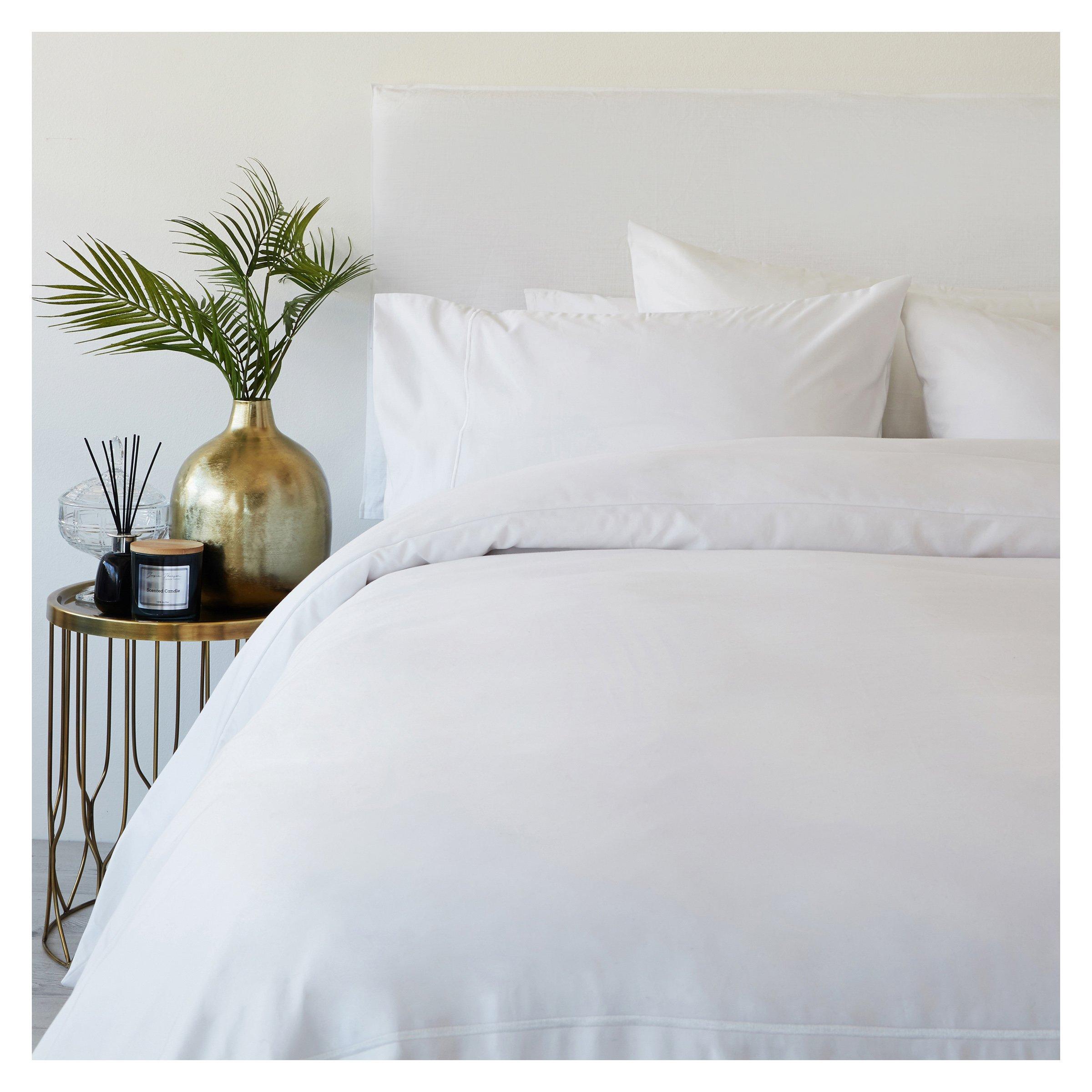1000TC Emb White Duvet Cover Set (3182169) | Loads of Living