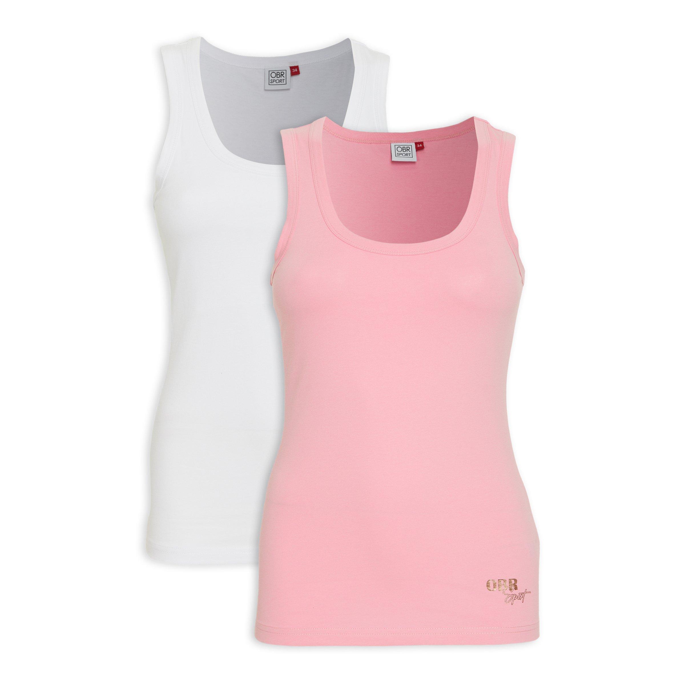 2-pack Pink and White Vests (3182187) | OUTBACK RED