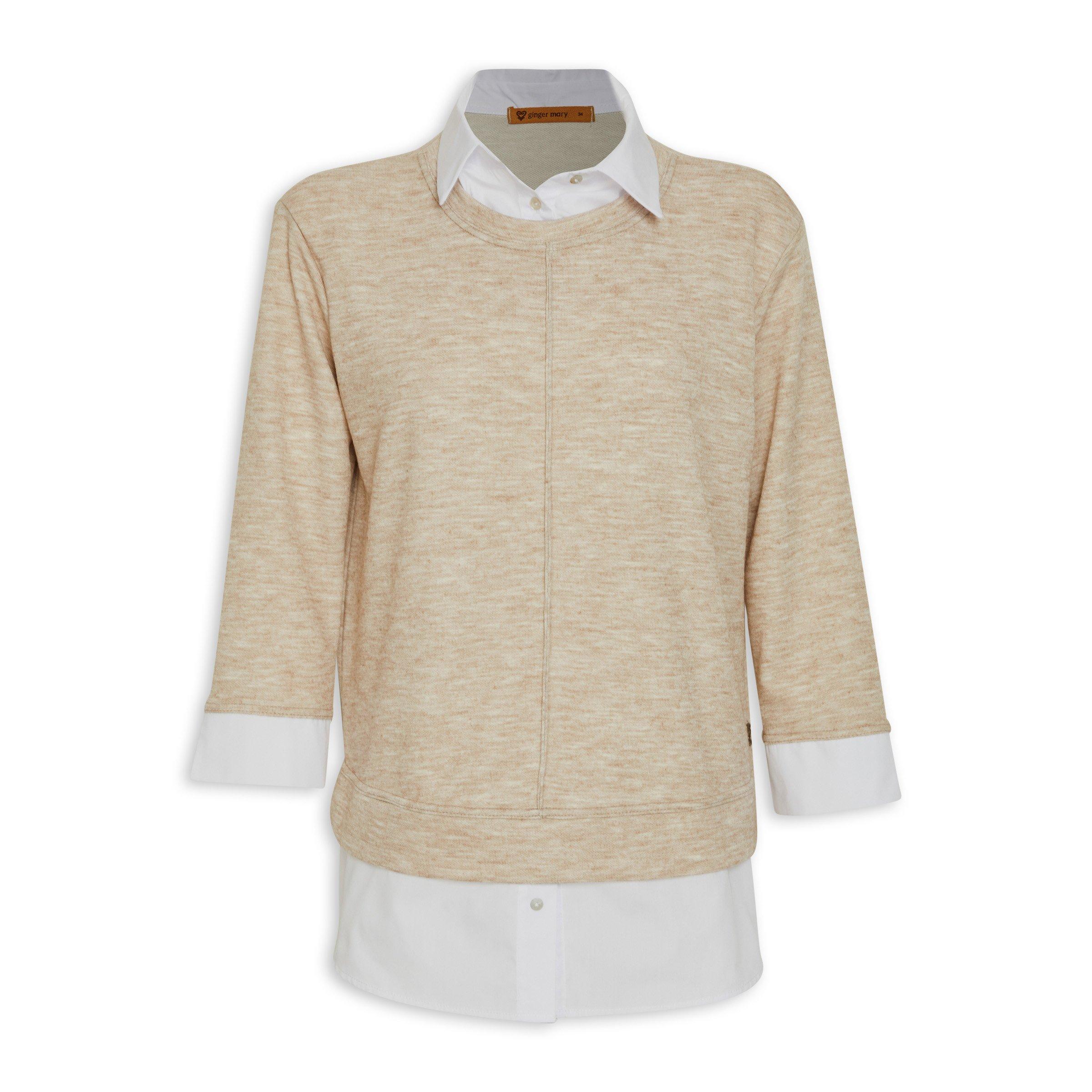 Beige Twofer Combo Top (3182262) | Ginger Mary