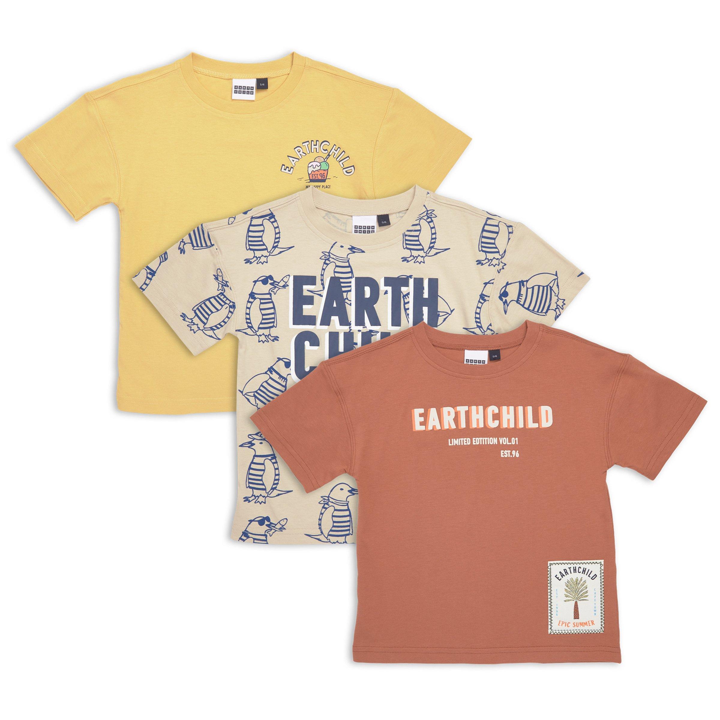 Kid Boys 3-pack T-shirts (3182523) | Earthchild