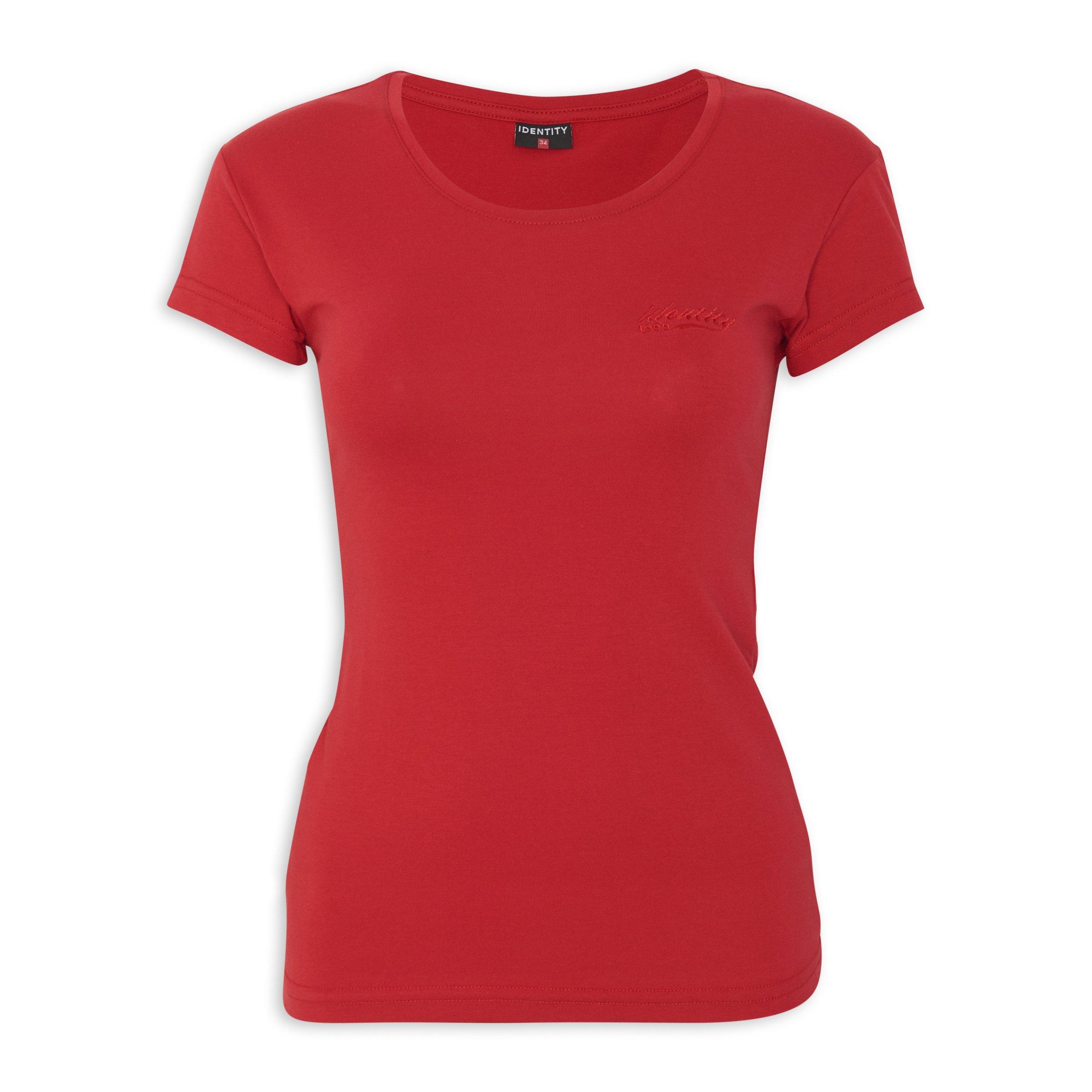 Red Fitted T-shirt (3182596) | Identity