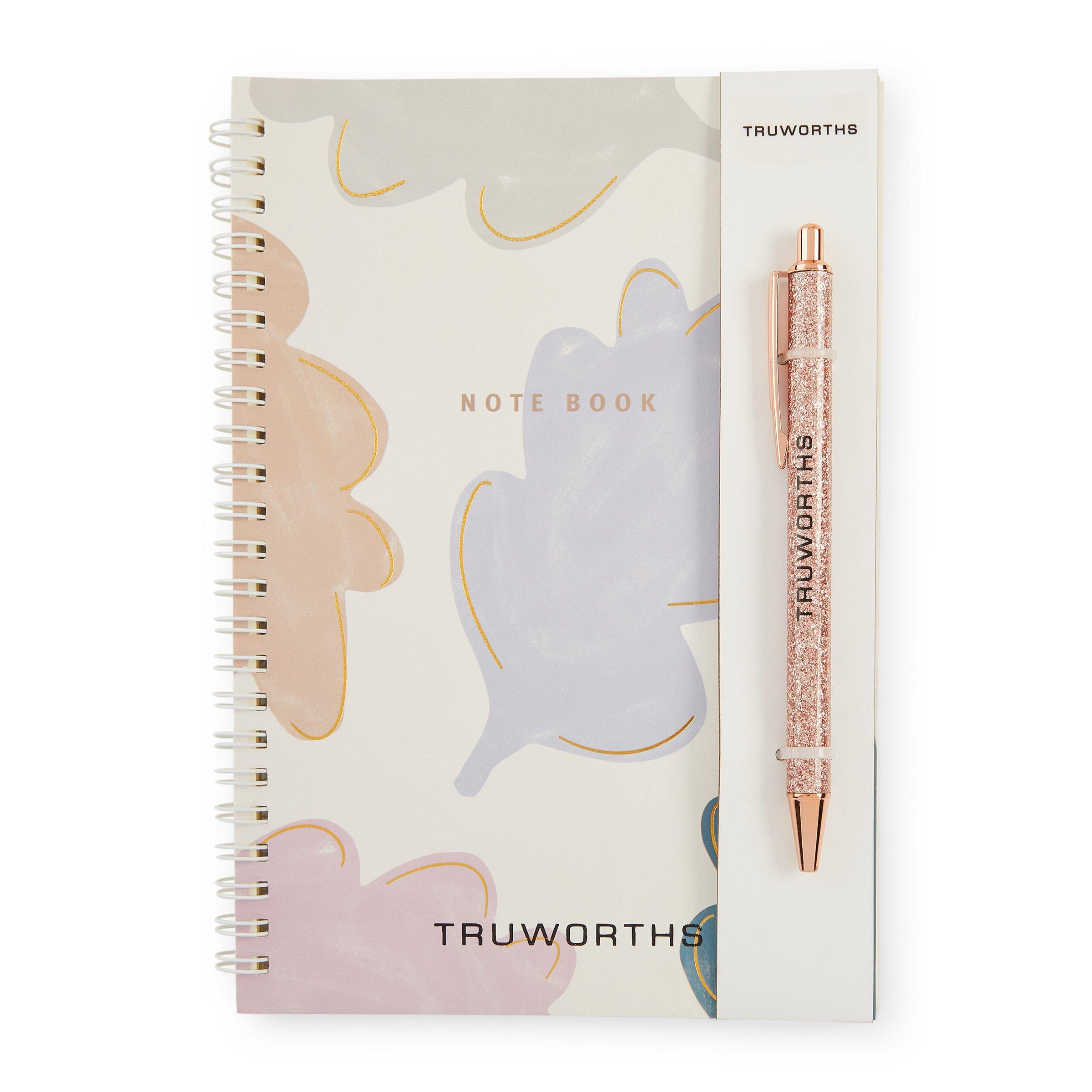 Floral Print Notebook And Pen Set (3182601) | Truworths