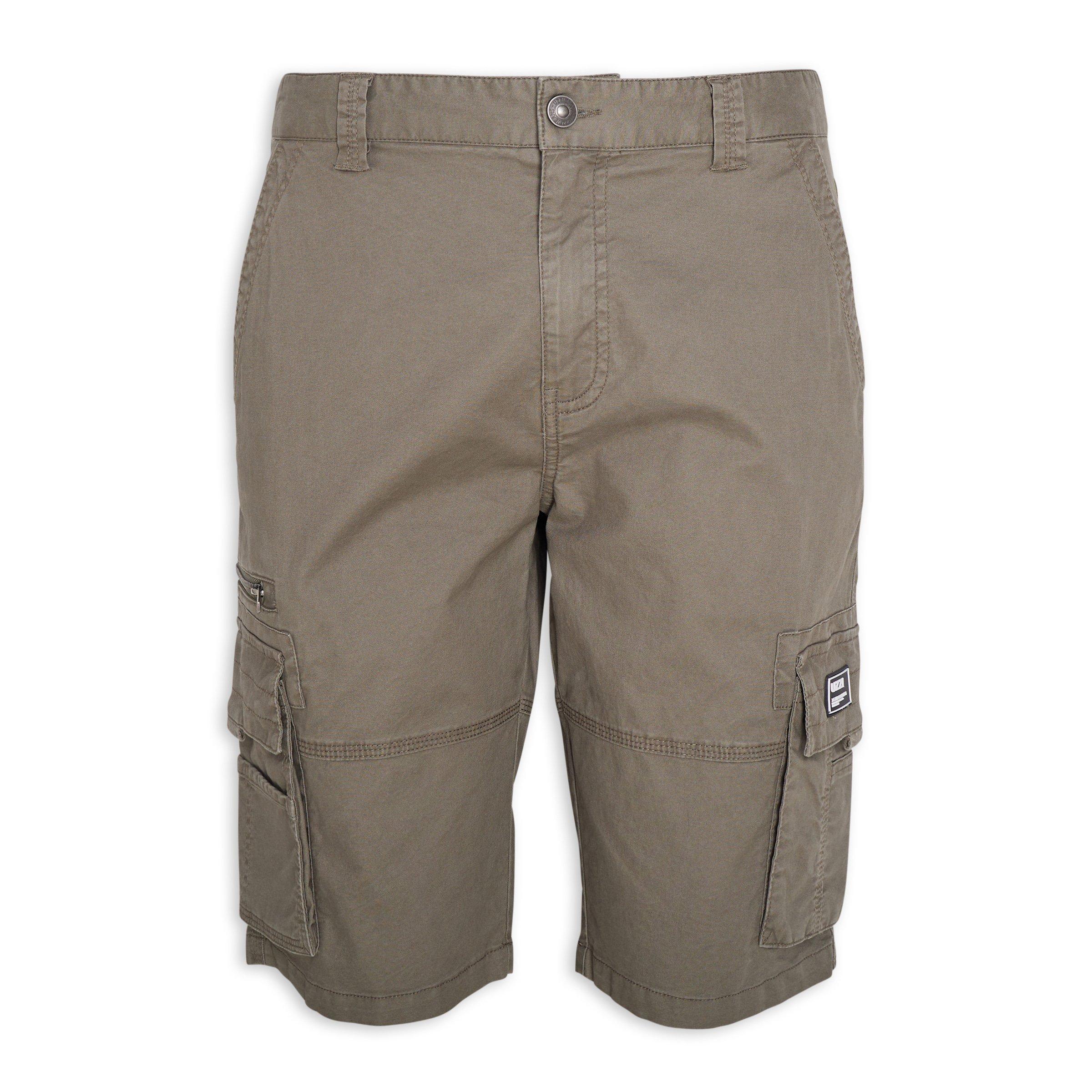 Brown Utility Shorts (3182622) | UZZI