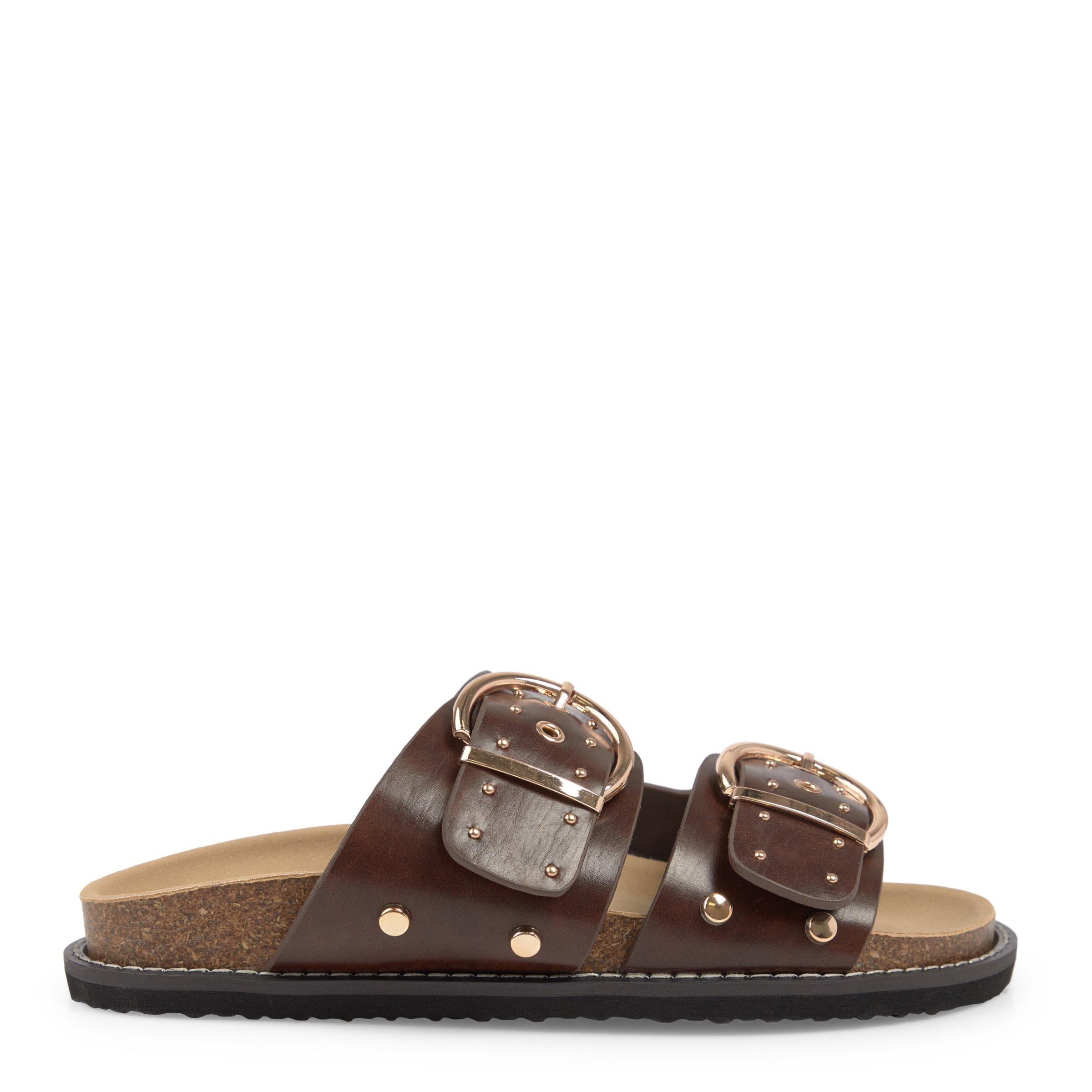 Brown Studded Sandals (3182859) | Identity