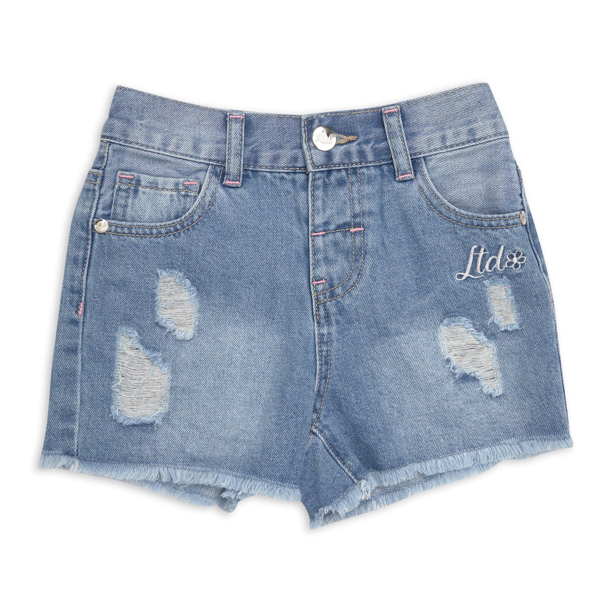 Kid Girls Blue Denim Shorts (3183202) | Max & Mia