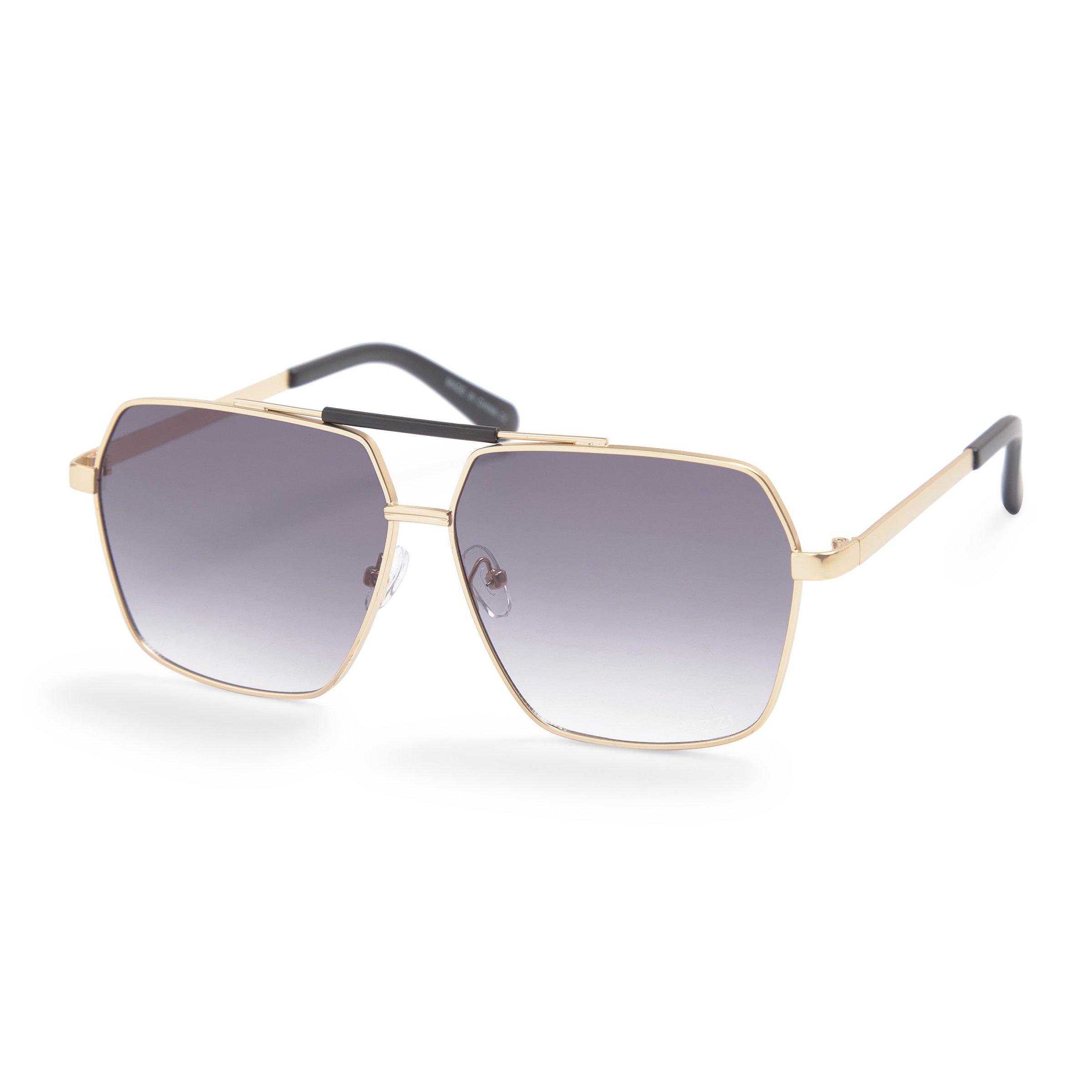 Gold Aviator Sunglasses (3183284) | UZZI
