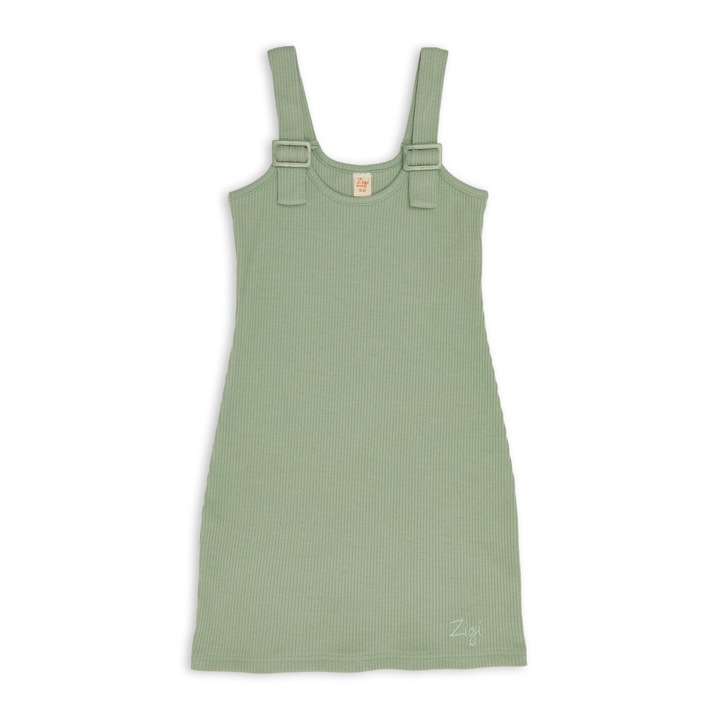 Girls Sage Rib Bodycon Dress (3183448) | LTD Kids